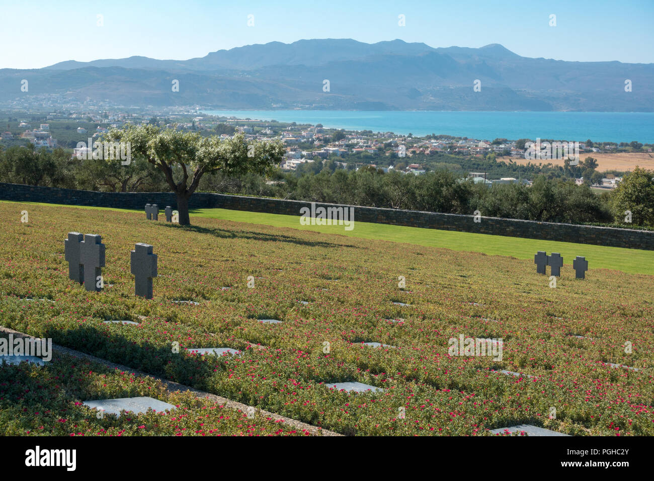 Maleme German war cemetery, Crete Stock Photo - Alamy