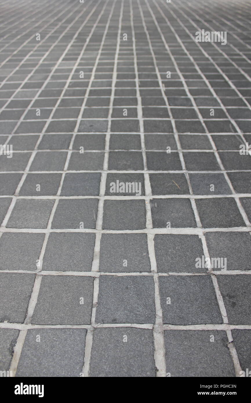 Outdoor landscaped pavement at the UBS Tower, One North Wacker Drive ...