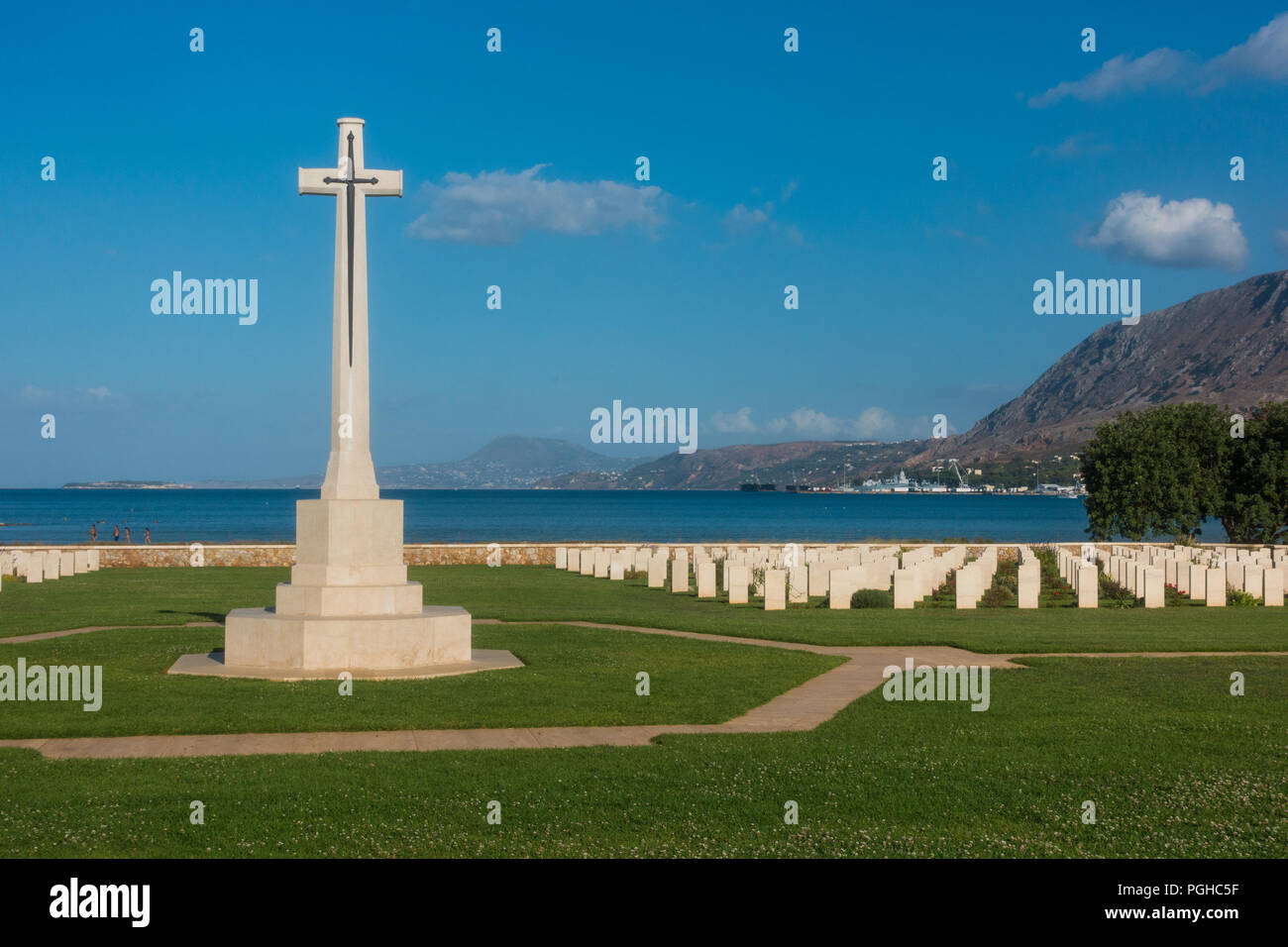 Suda Bay Commonwealth war cemetery, Crete Stock Photo - Alamy