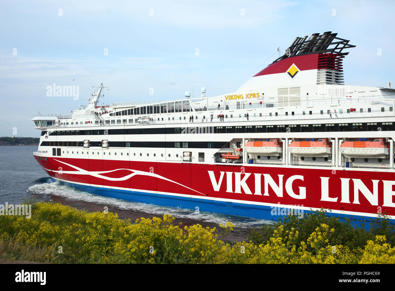 Helsinki, Finland - June 11, 2018: Cruiseferry Viking XPRS of Viking ...