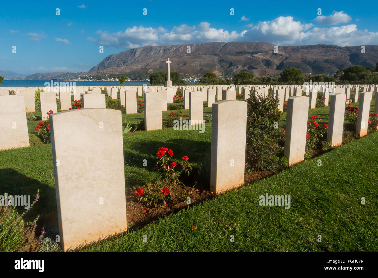 Suda Bay Commonwealth war cemetery, Crete Stock Photo - Alamy