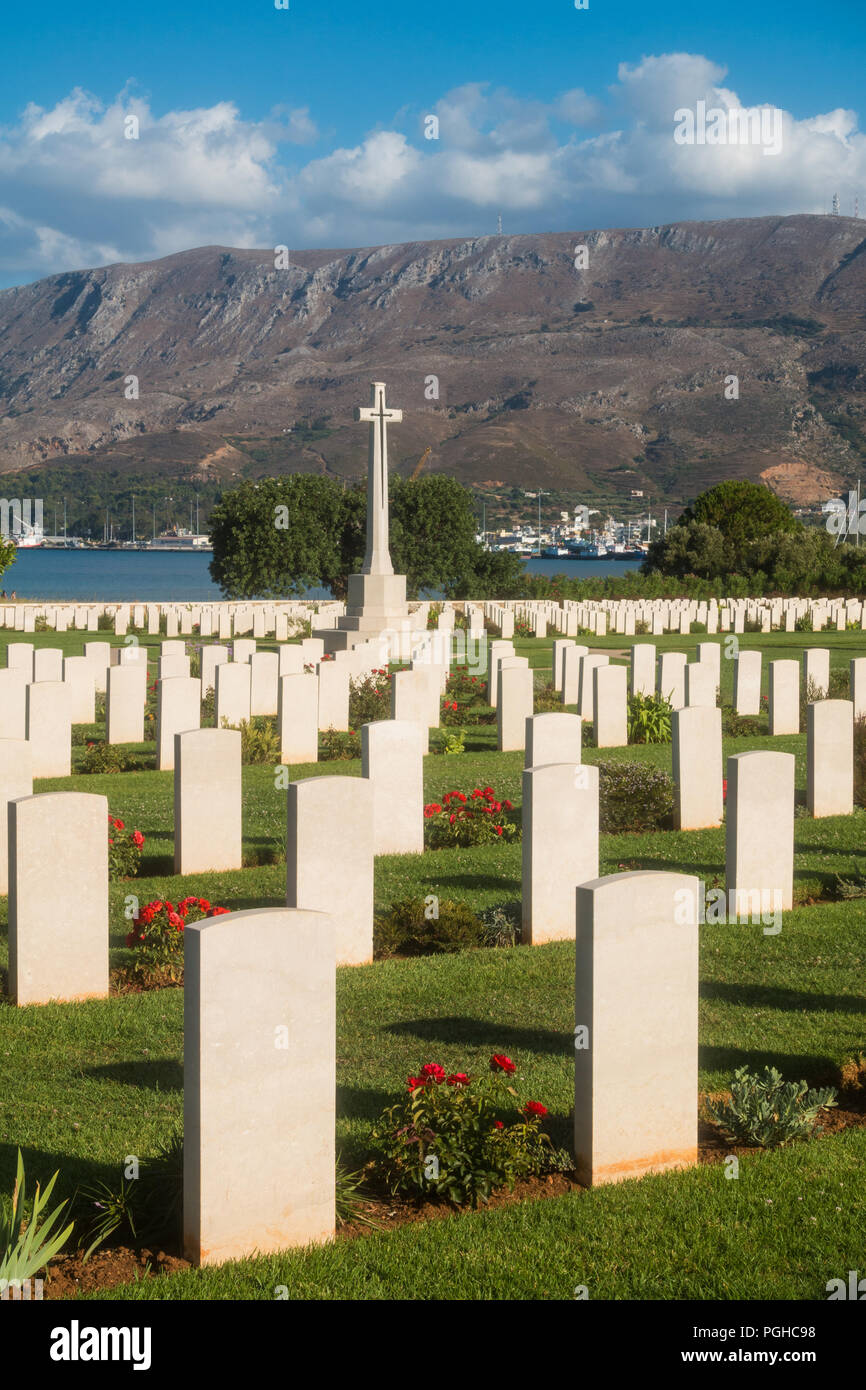 Suda Bay Commonwealth war cemetery, Crete Stock Photo - Alamy