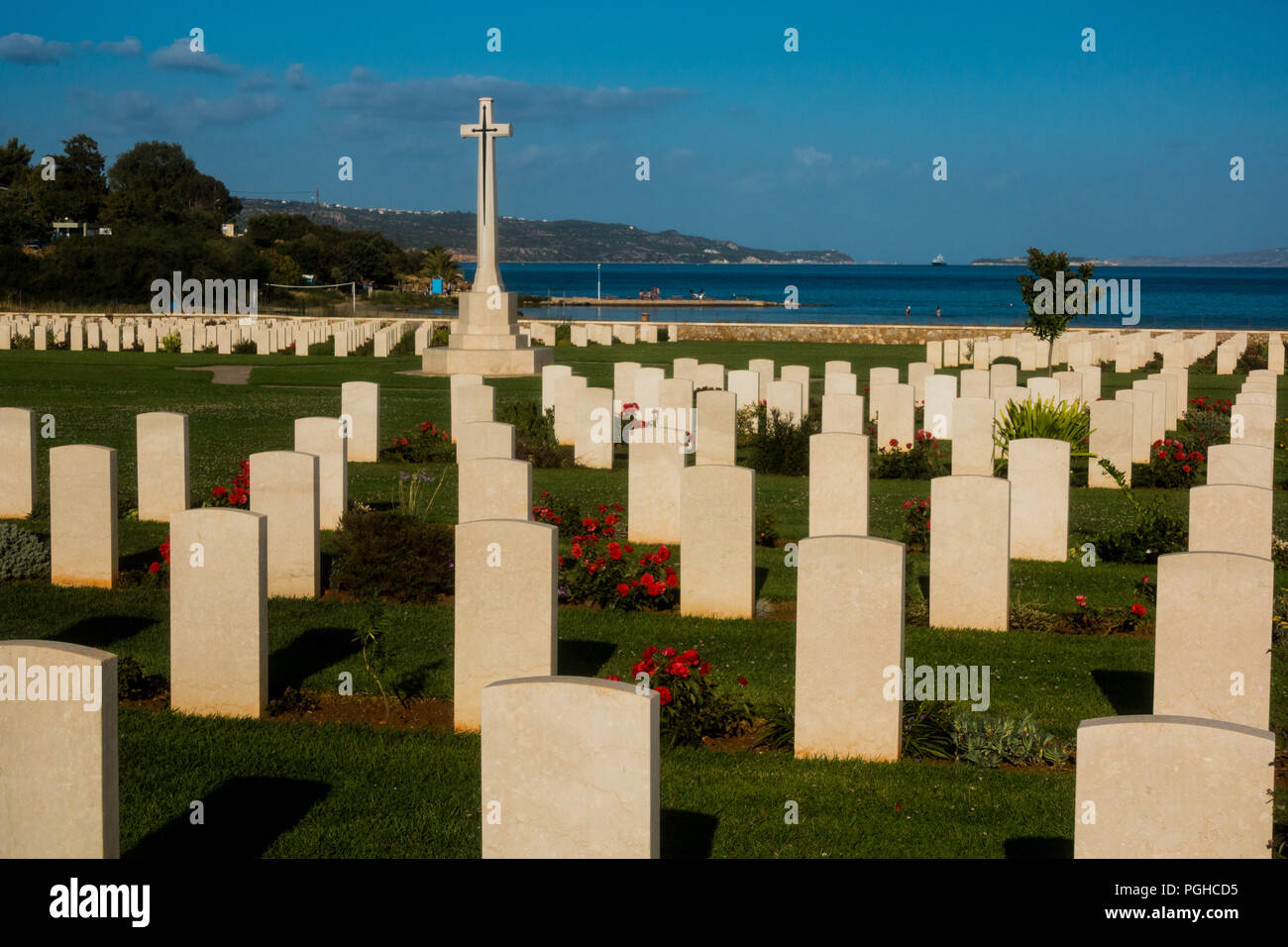 Suda Bay Commonwealth war cemetery, Crete Stock Photo - Alamy