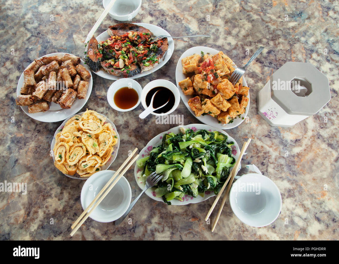 From above tasty breakfast hi-res stock photography and images - Alamy