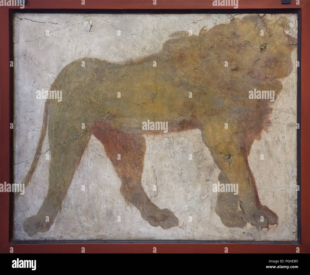 Egyptian murals lion hi-res stock photography and images - Alamy