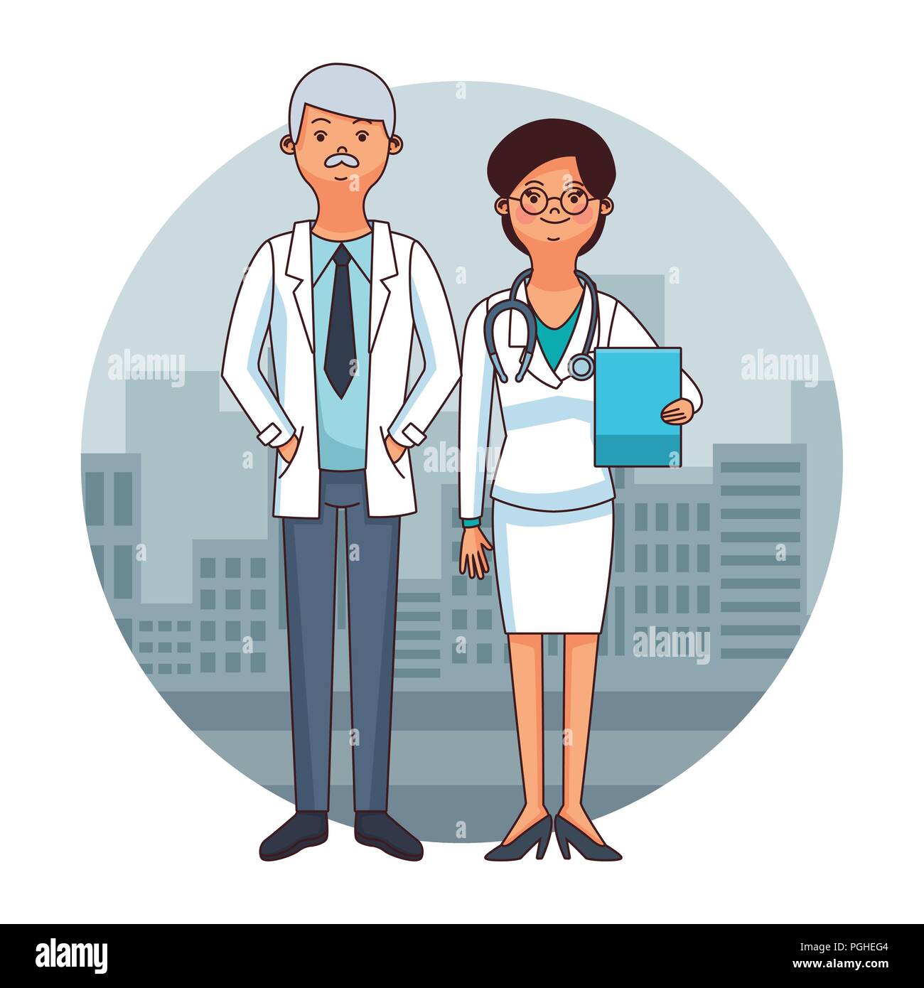Doctors team cartoons Stock Vector Image & Art - Alamy