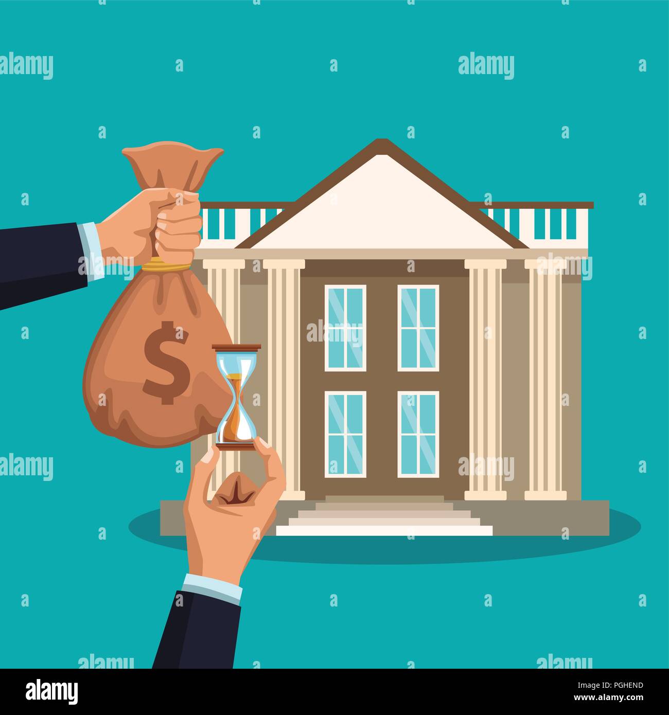 Money and bank Stock Vector Image & Art - Alamy