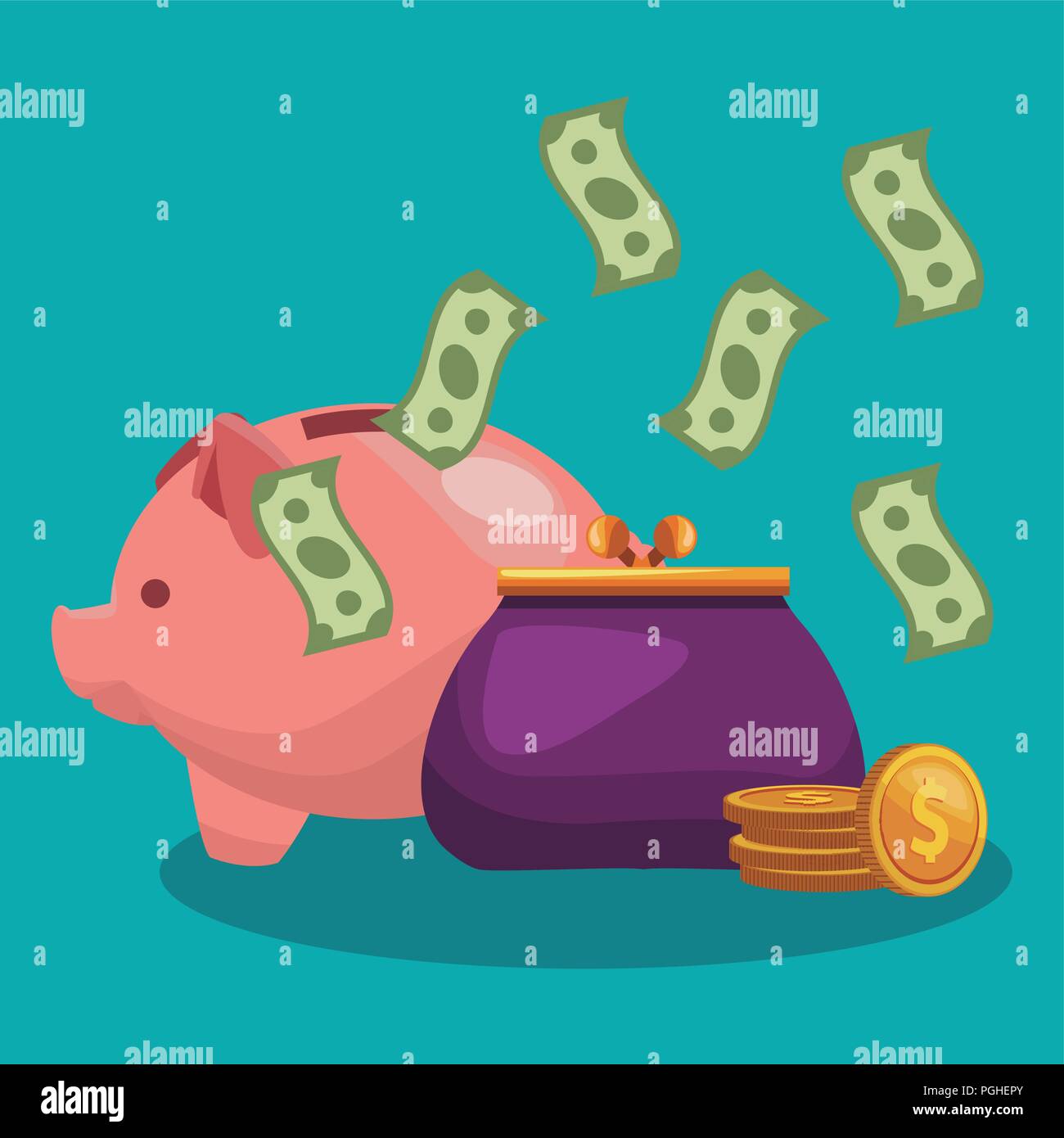 Money savings and investment Stock Vector Image & Art - Alamy
