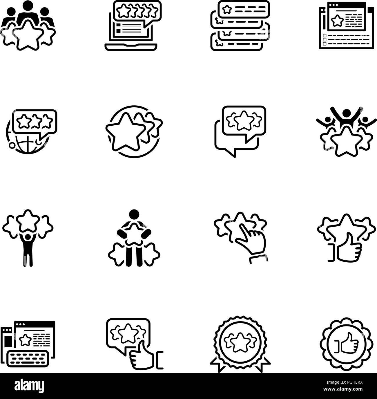 Simple Set of Testimonials Related Icons Stock Vector Image & Art - Alamy