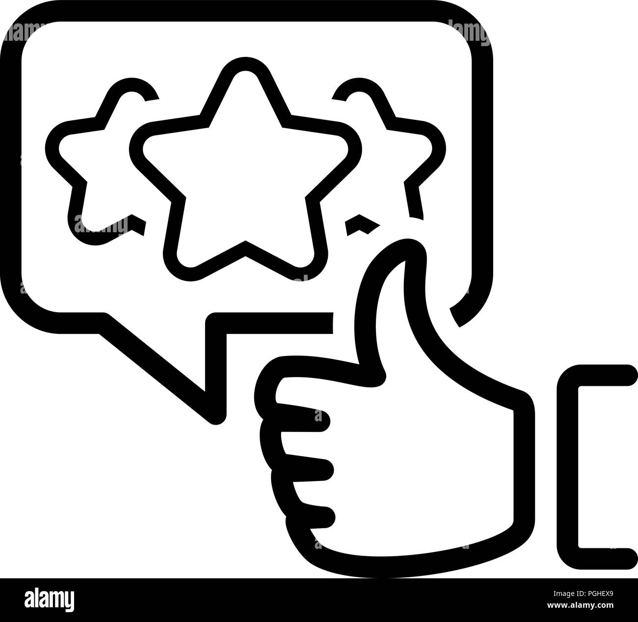 Appreciation Line Icon Stock Vector Image & Art - Alamy