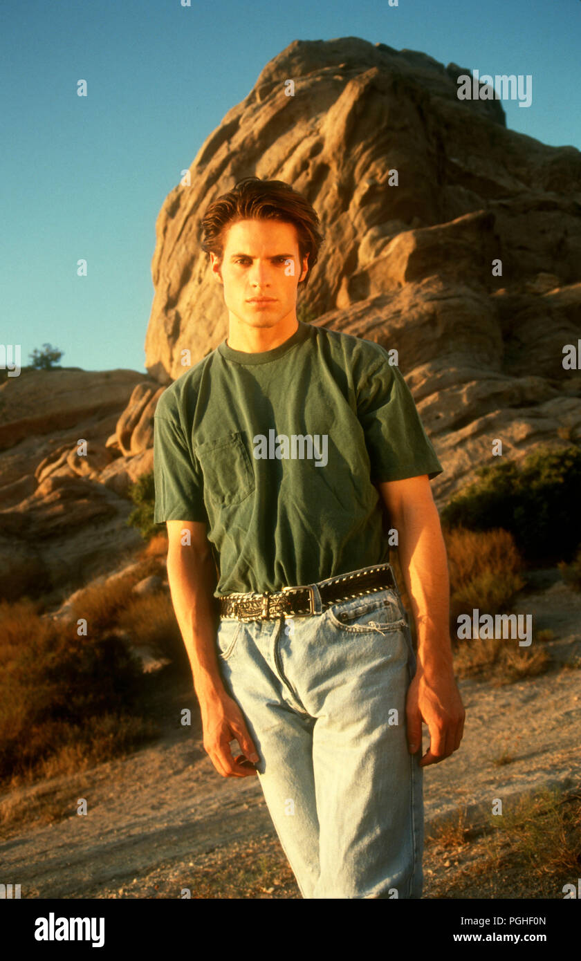 MOJAVE DESERT, CA - AUGUST 17: (EXCLUSIVE) Actor Michael Woolson poses ...