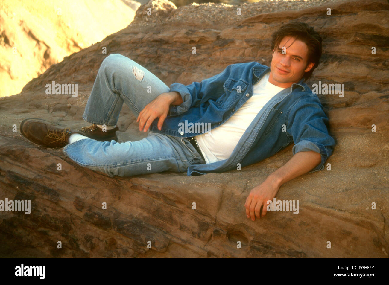 MOJAVE DESERT, CA - AUGUST 17: (EXCLUSIVE) Actor Michael Woolson poses ...