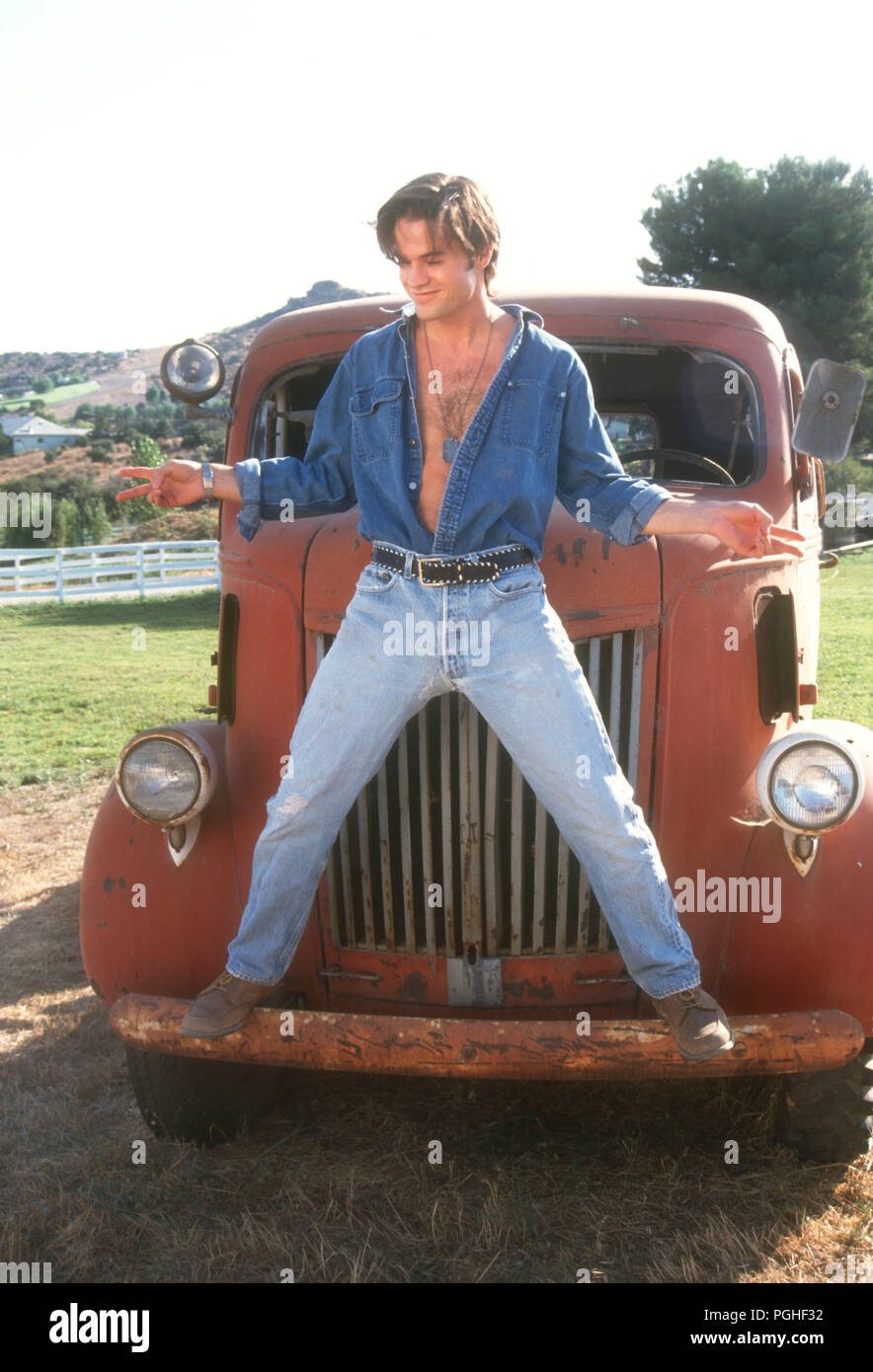 MOJAVE DESERT, CA - AUGUST 17: (EXCLUSIVE) Actor Michael Woolson poses ...