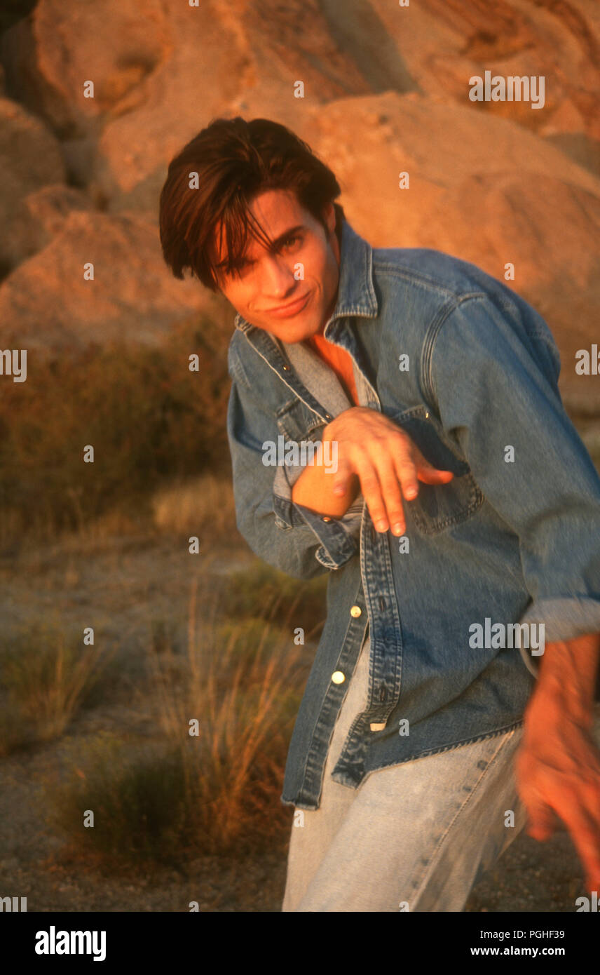 MOJAVE DESERT, CA - AUGUST 17: (EXCLUSIVE) Actor Michael Woolson poses ...