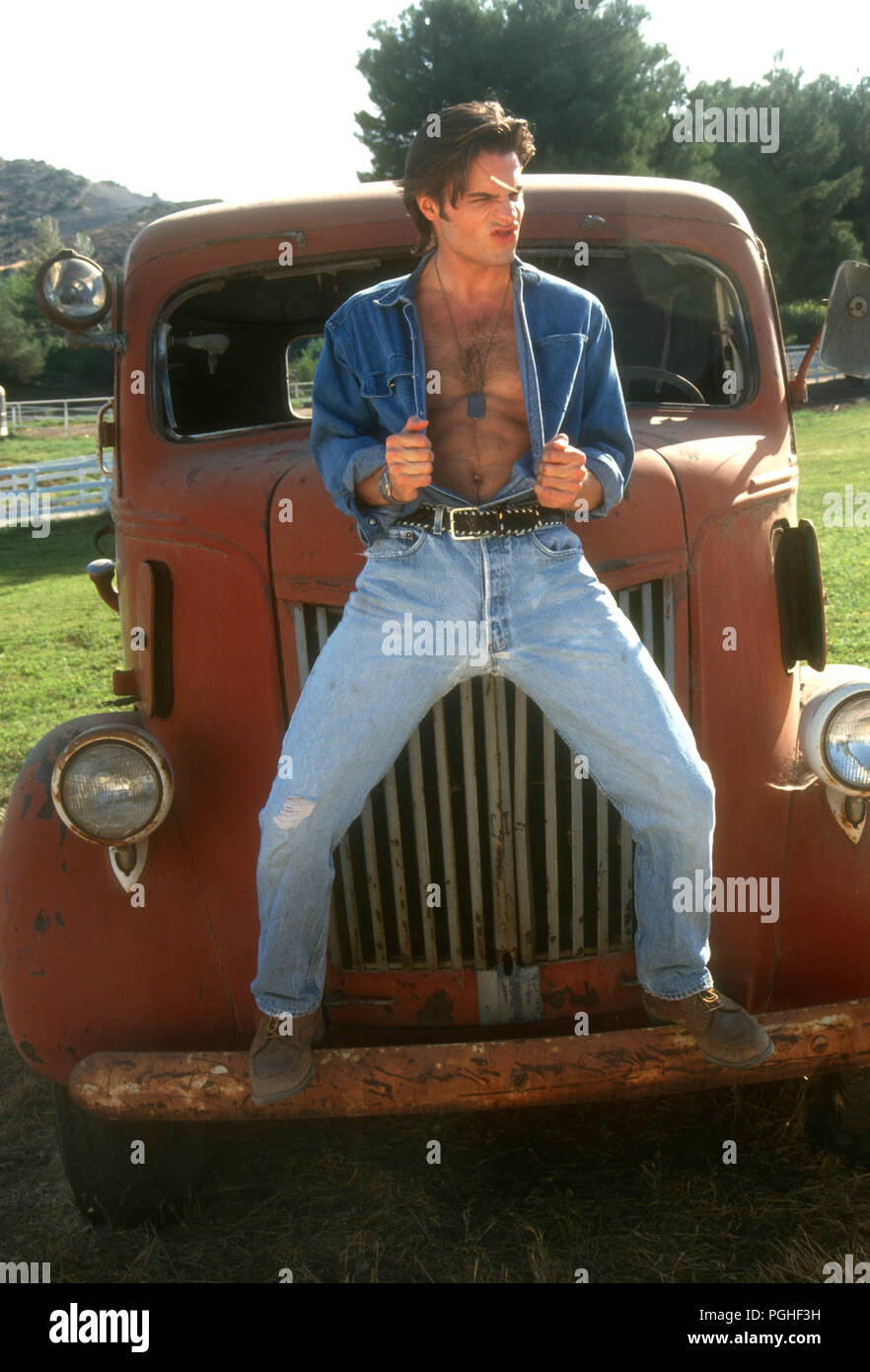 MOJAVE DESERT, CA - AUGUST 17: (EXCLUSIVE) Actor Michael Woolson poses ...