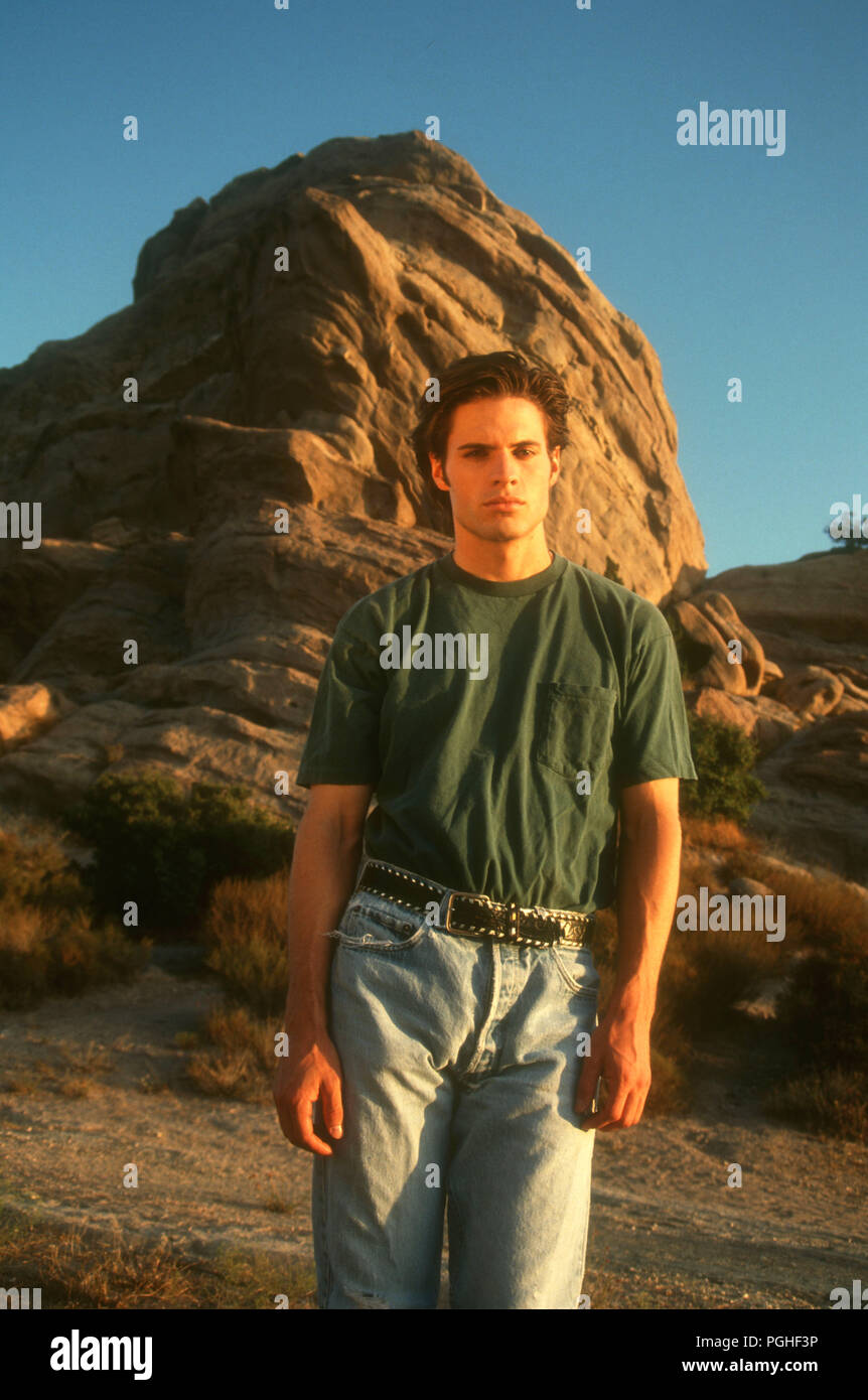 MOJAVE DESERT, CA - AUGUST 17: (EXCLUSIVE) Actor Michael Woolson poses ...