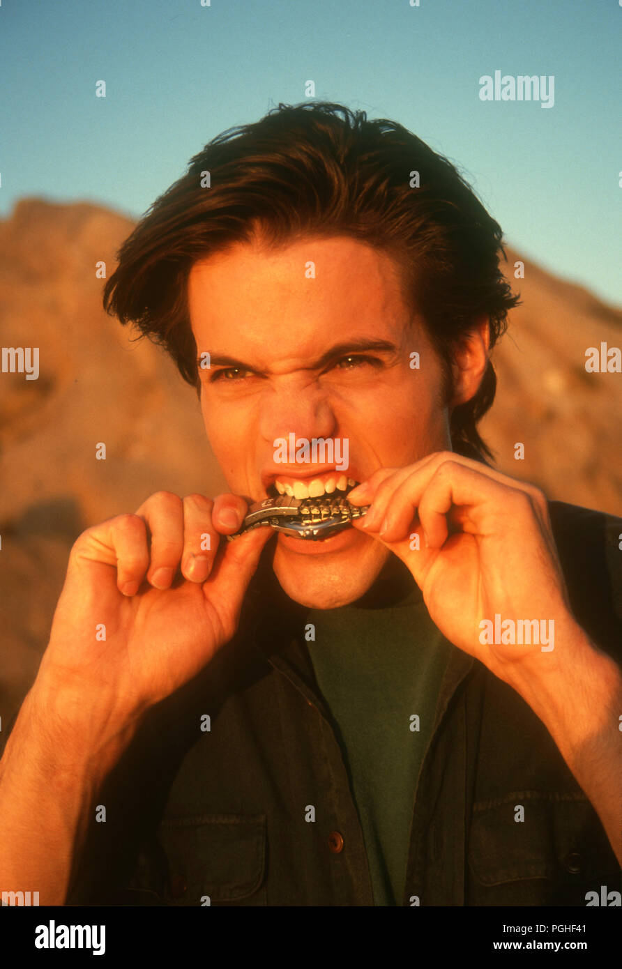 MOJAVE DESERT, CA - AUGUST 17: (EXCLUSIVE) Actor Michael Woolson poses ...