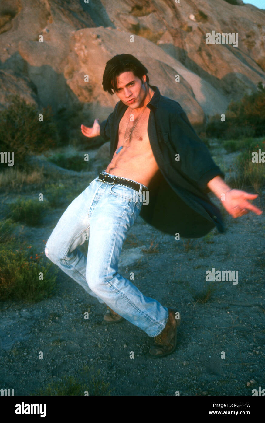 MOJAVE DESERT, CA - AUGUST 17: (EXCLUSIVE) Actor Michael Woolson poses ...