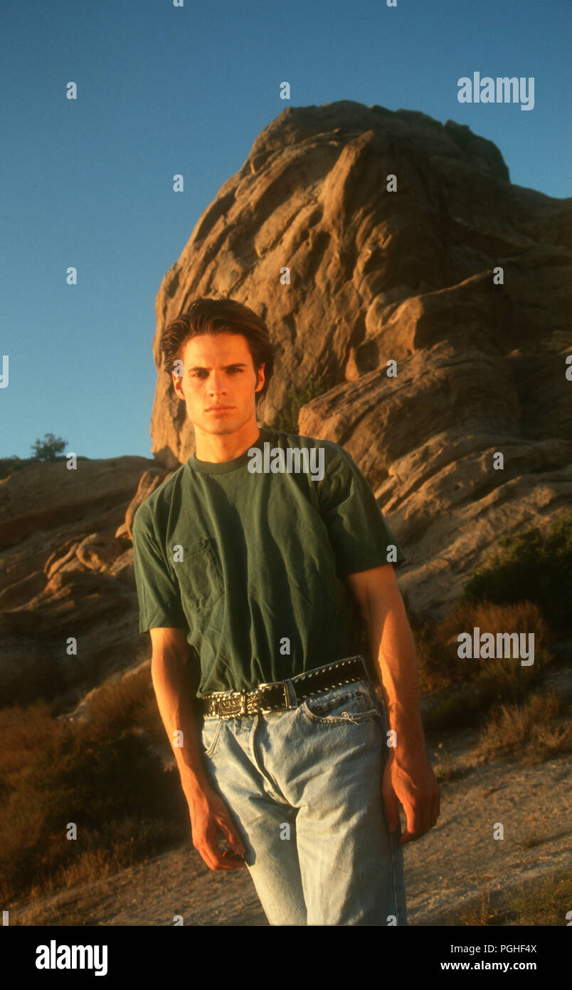 MOJAVE DESERT, CA - AUGUST 17: (EXCLUSIVE) Actor Michael Woolson poses ...