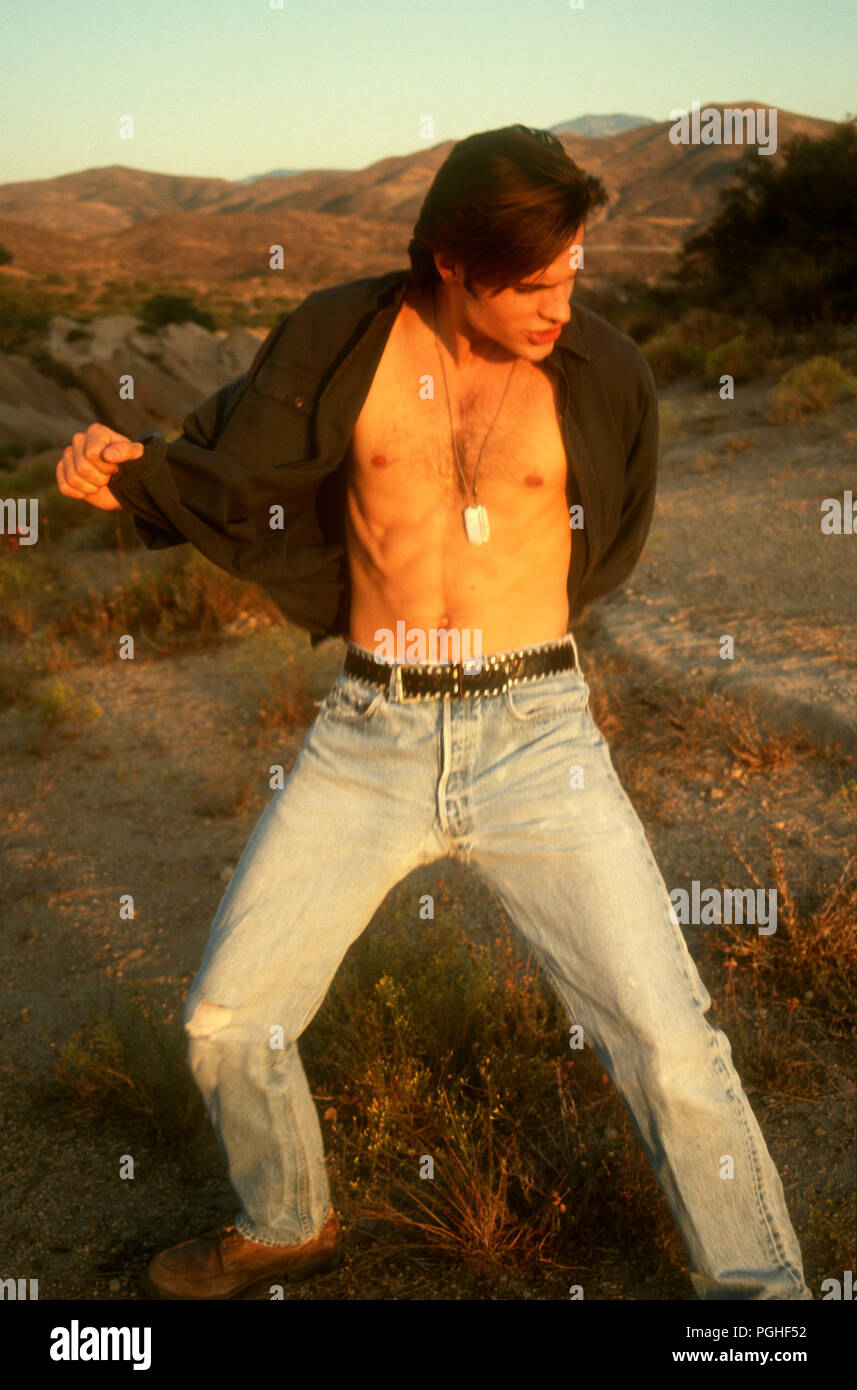 MOJAVE DESERT, CA - AUGUST 17: (EXCLUSIVE) Actor Michael Woolson poses ...