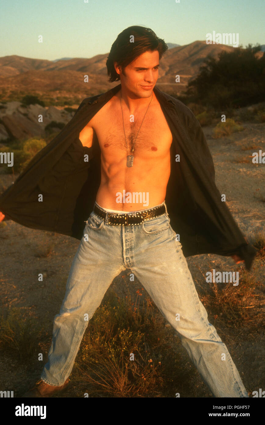 MOJAVE DESERT, CA - AUGUST 17: (EXCLUSIVE) Actor Michael Woolson poses ...