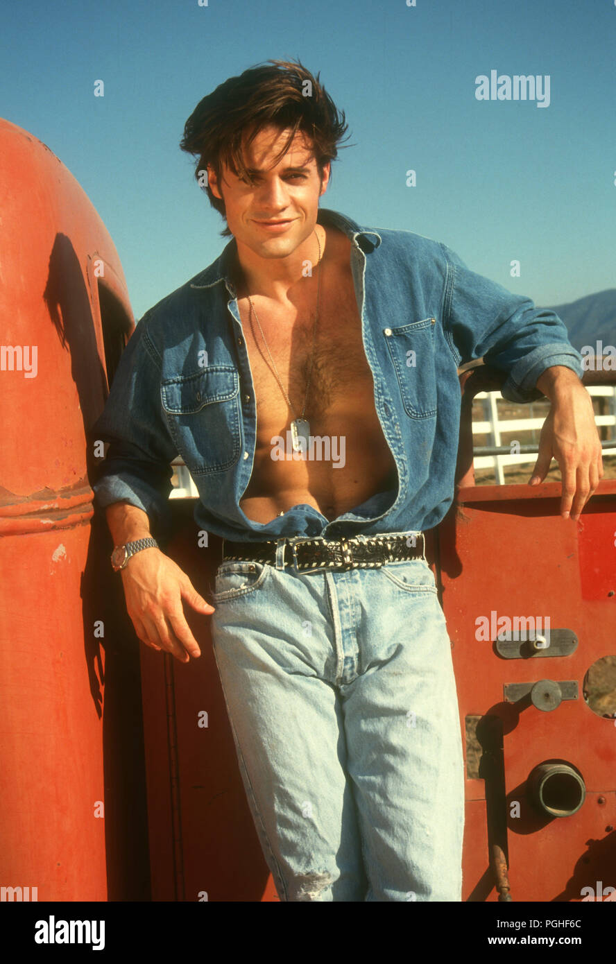 MOJAVE DESERT, CA - AUGUST 17: (EXCLUSIVE) Actor Michael Woolson poses ...