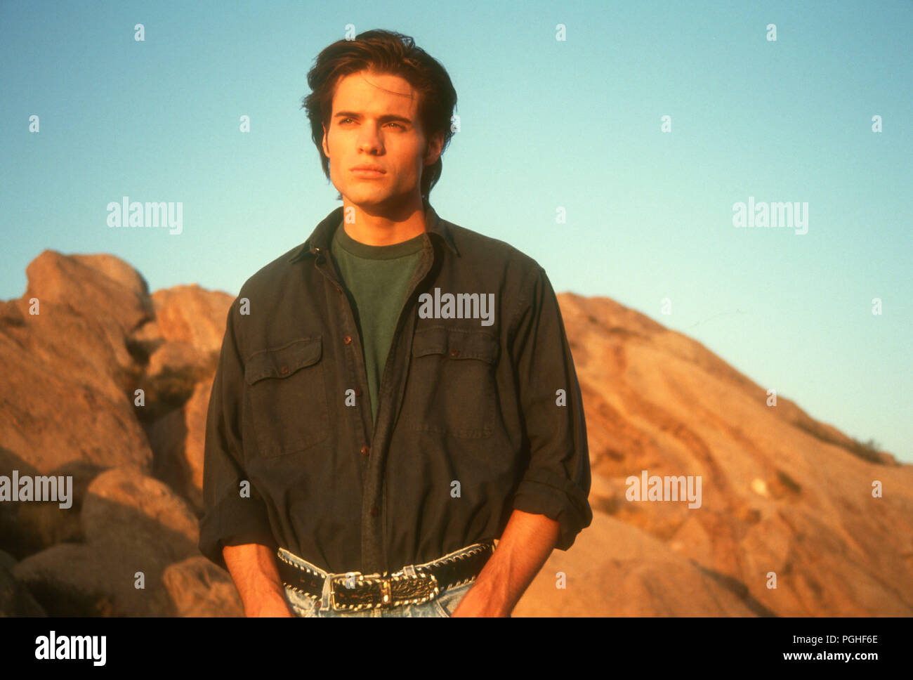 MOJAVE DESERT, CA - AUGUST 17: (EXCLUSIVE) Actor Michael Woolson poses ...