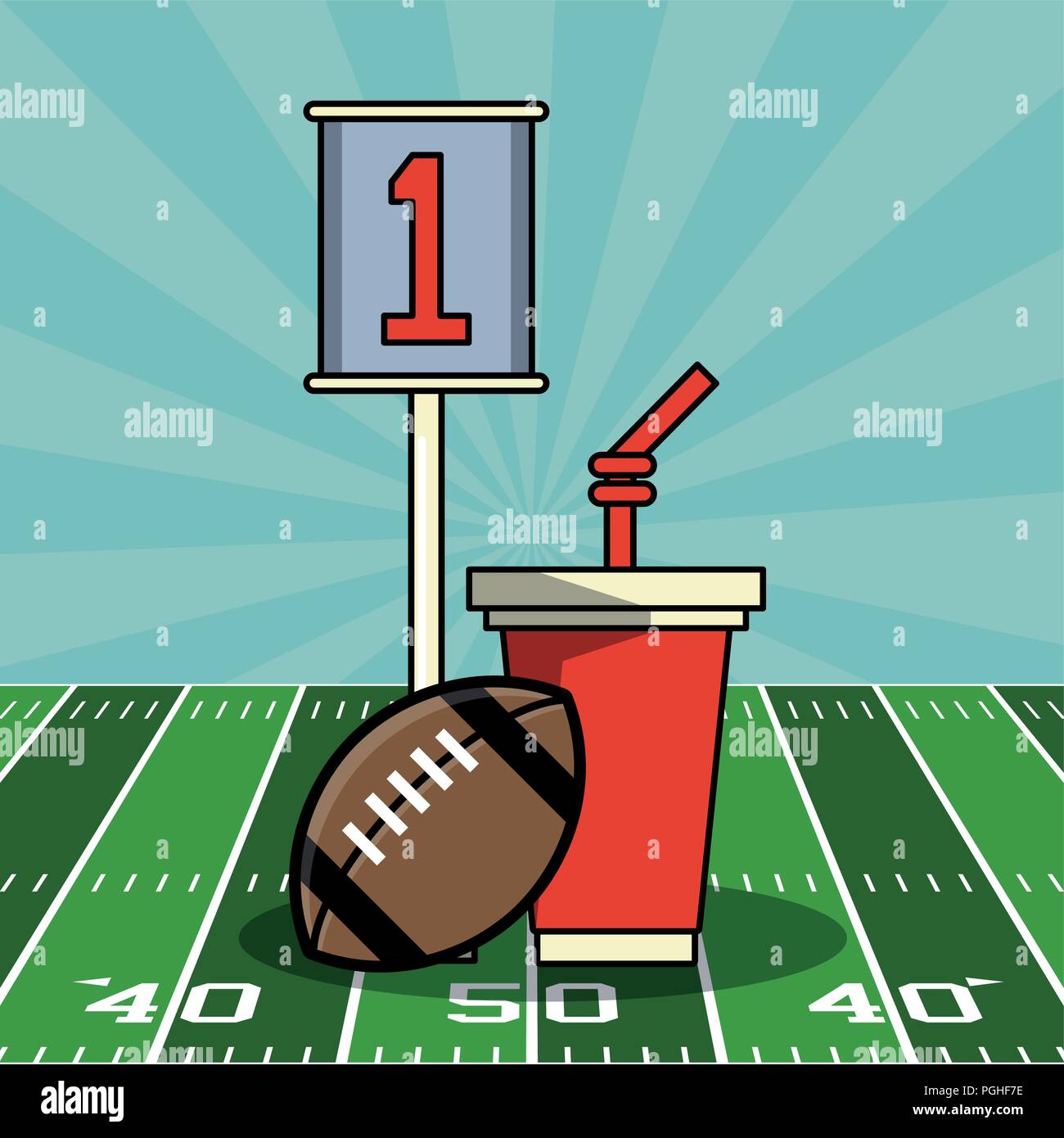 Super play action football Stock Vector Images - Alamy