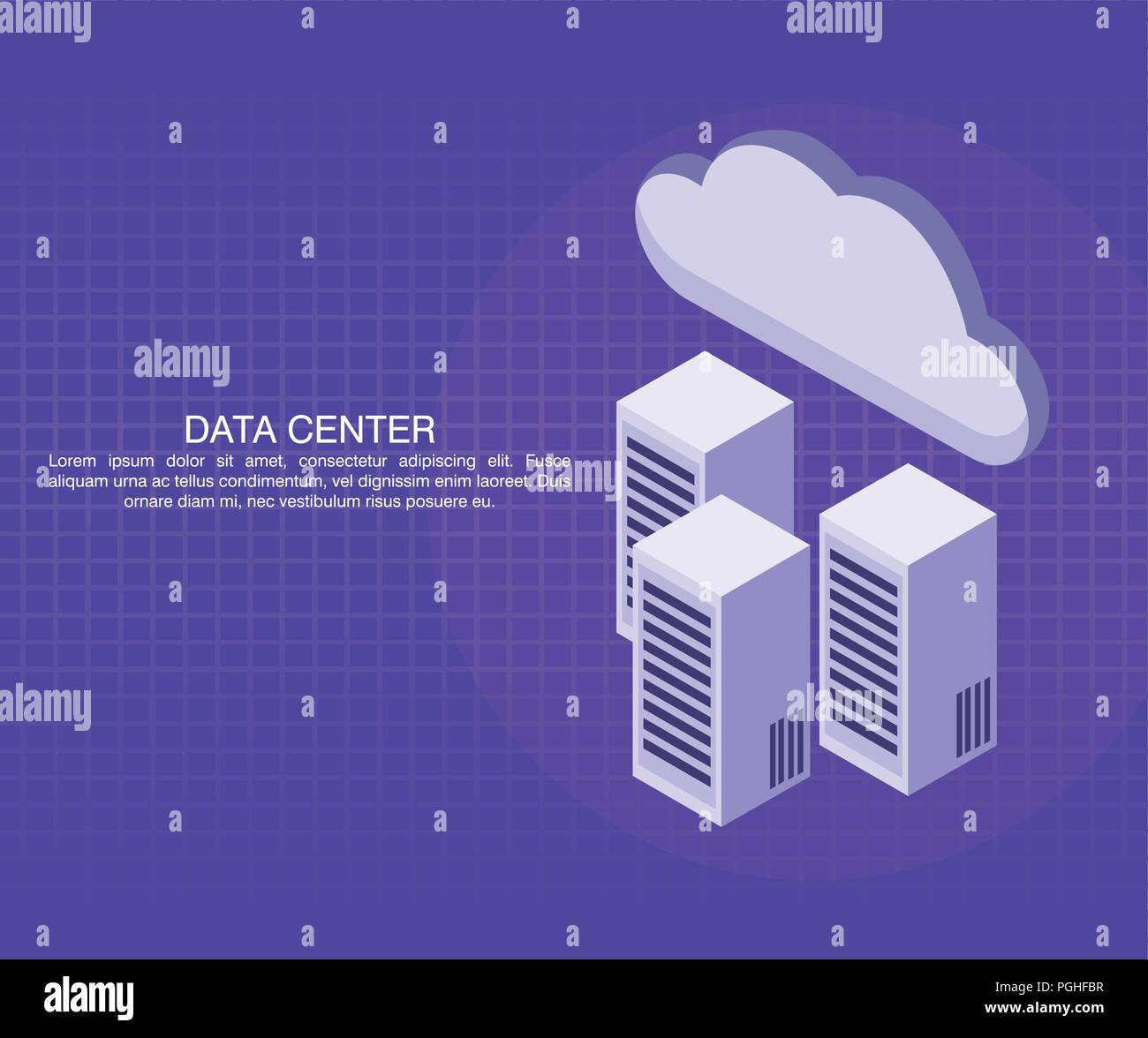 Data center poster with informaton Stock Vector Image & Art - Alamy