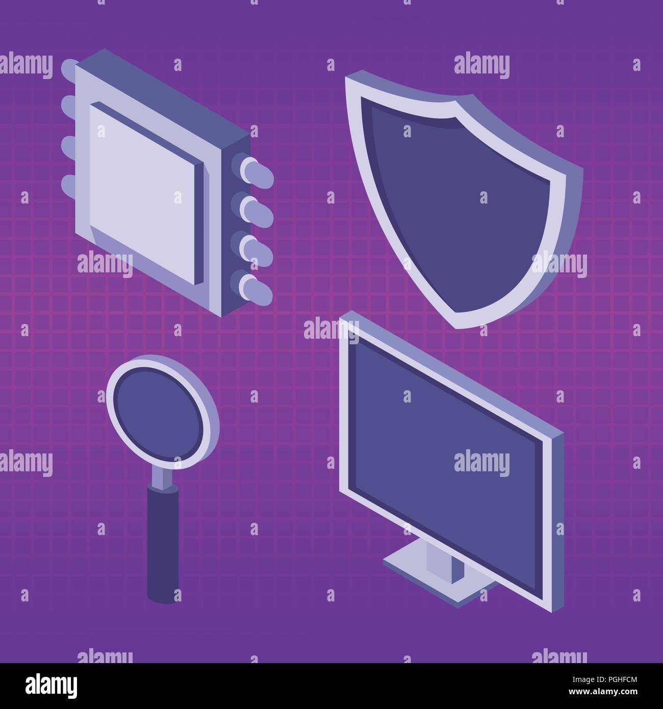 Set of data center icons Stock Vector Image & Art - Alamy