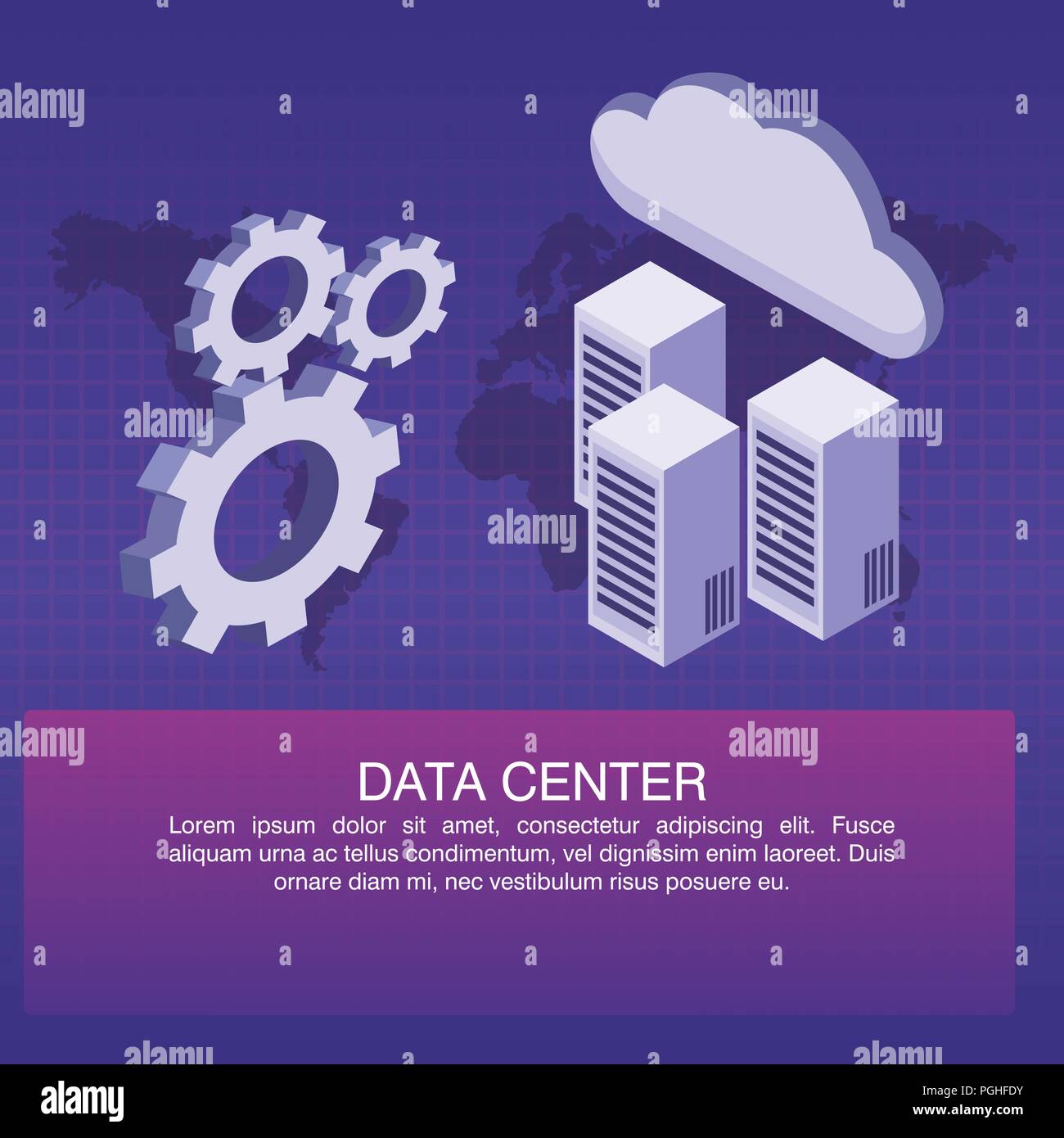 Data center poster with informaton Stock Vector Image & Art - Alamy