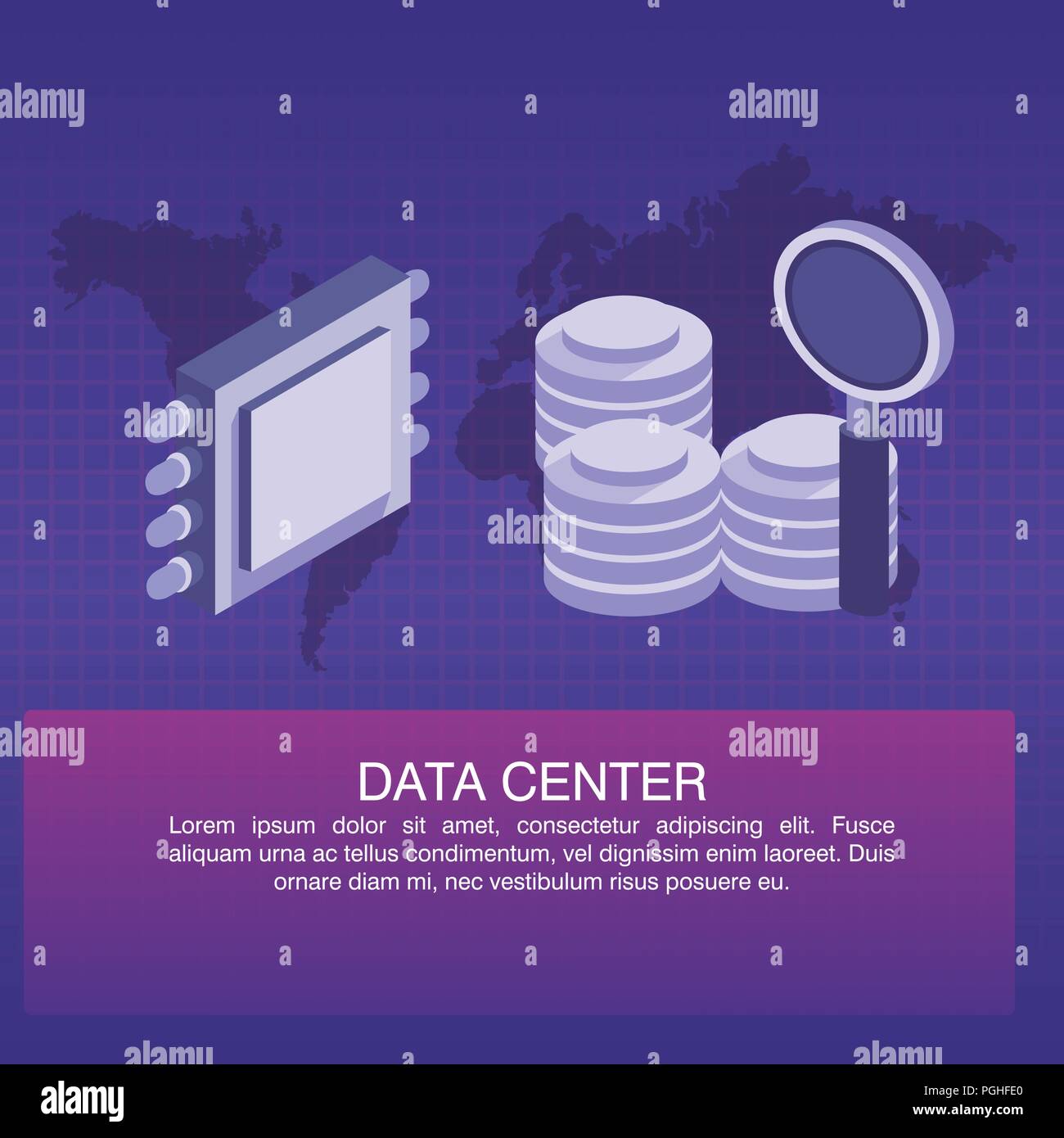 Data center poster with informaton Stock Vector Image & Art - Alamy