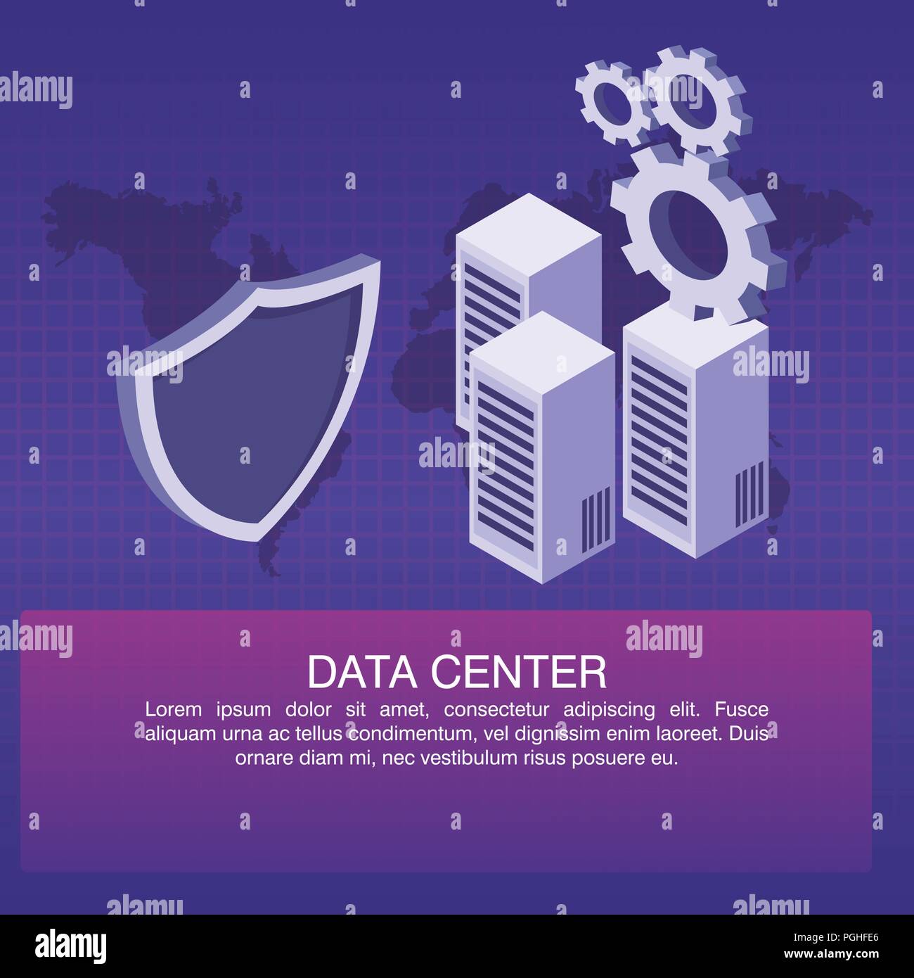 Data center poster with informaton Stock Vector Image & Art - Alamy