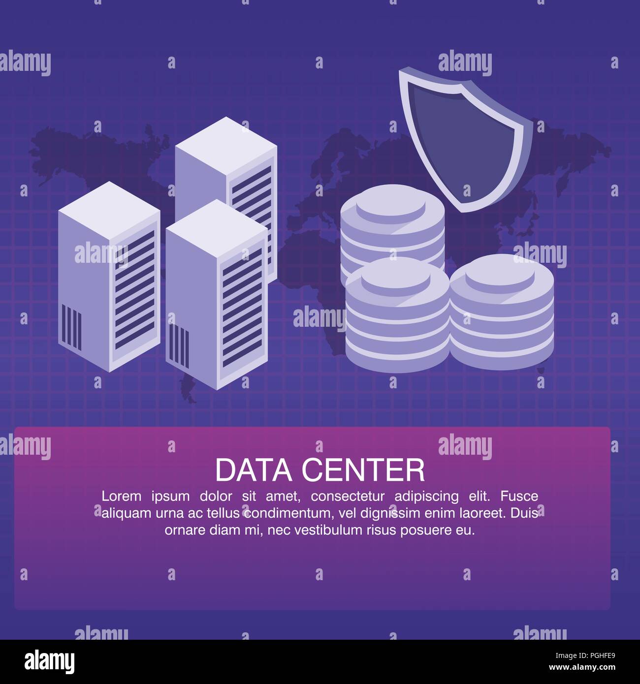 Data center poster with informaton Stock Vector Image & Art - Alamy
