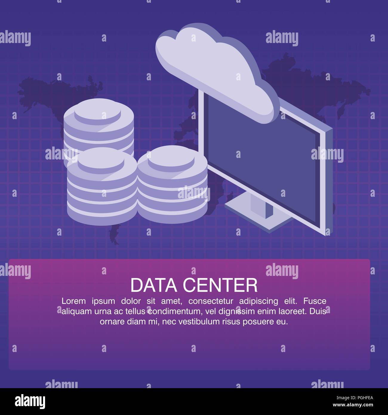 Data center poster with informaton Stock Vector Image & Art - Alamy