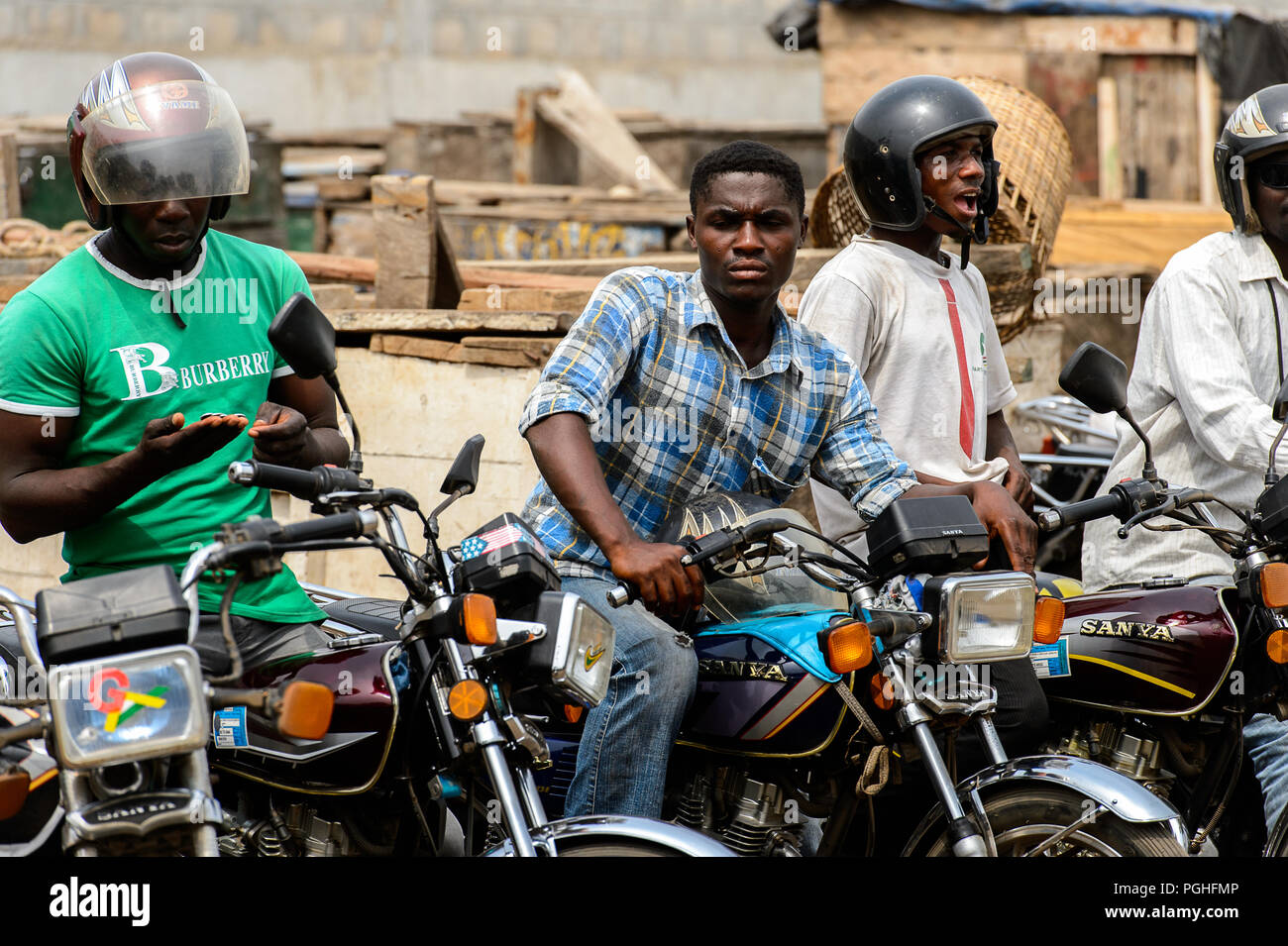 Men on motocycles hi-res stock photography and images - Alamy