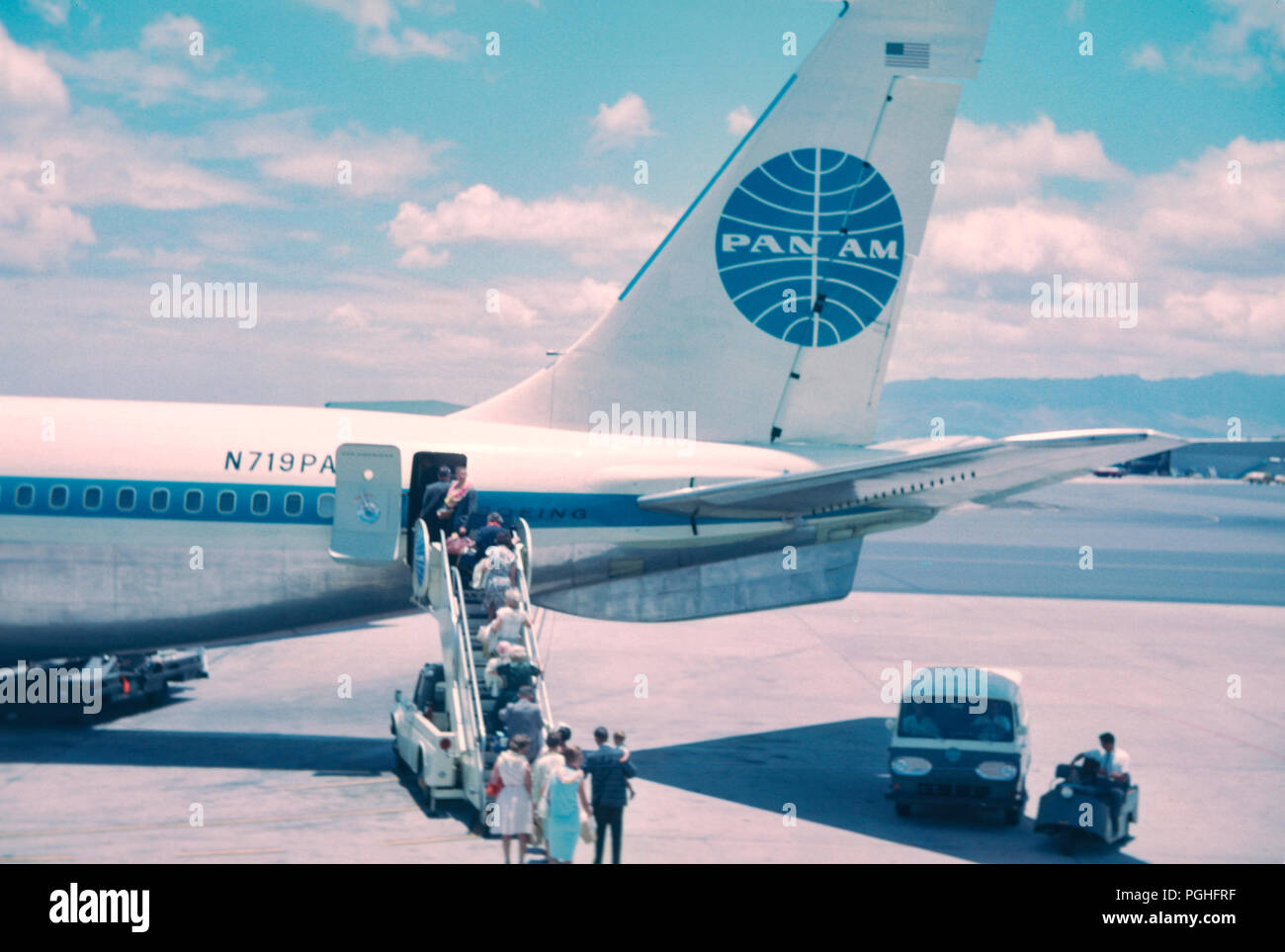 Passengers Boarding a Pan Am jet, 1966, Hawaii, USA Stock Photo - Alamy