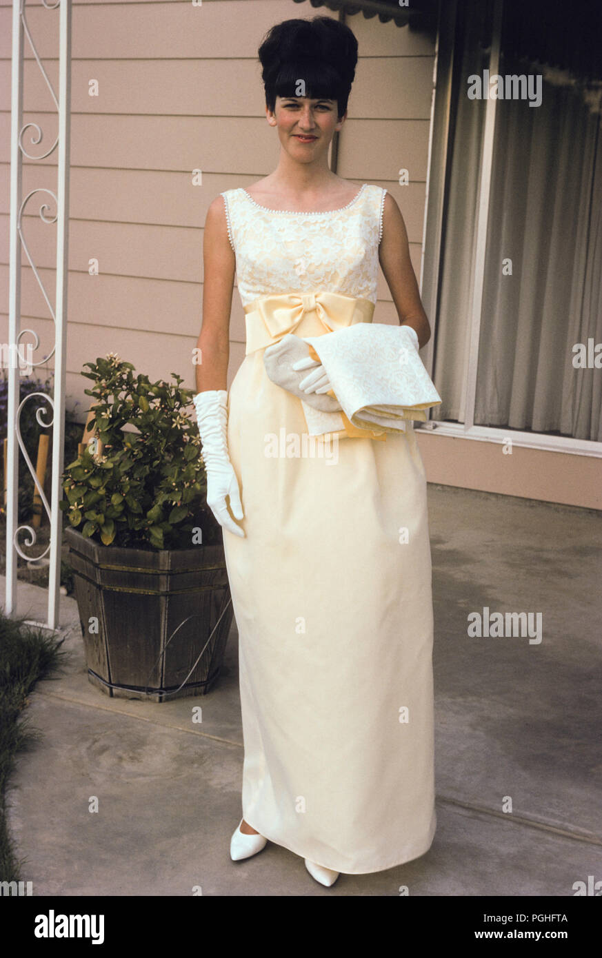 Teenage Girl Going to a 1965 High School Prom, CA, USA Stock Photo - Alamy