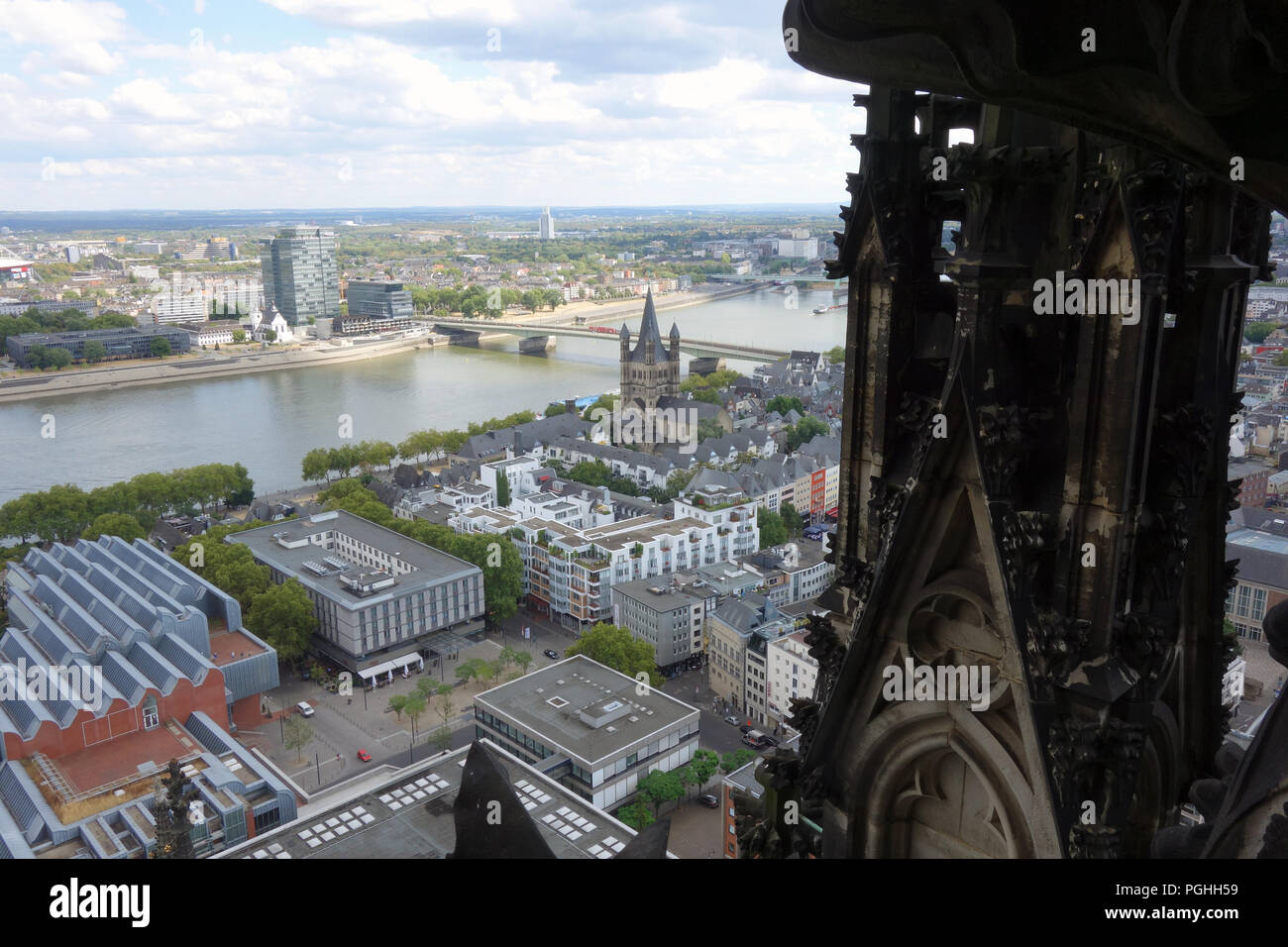 View from tower of Cologne cathedral in Germany Stock Photo - Alamy