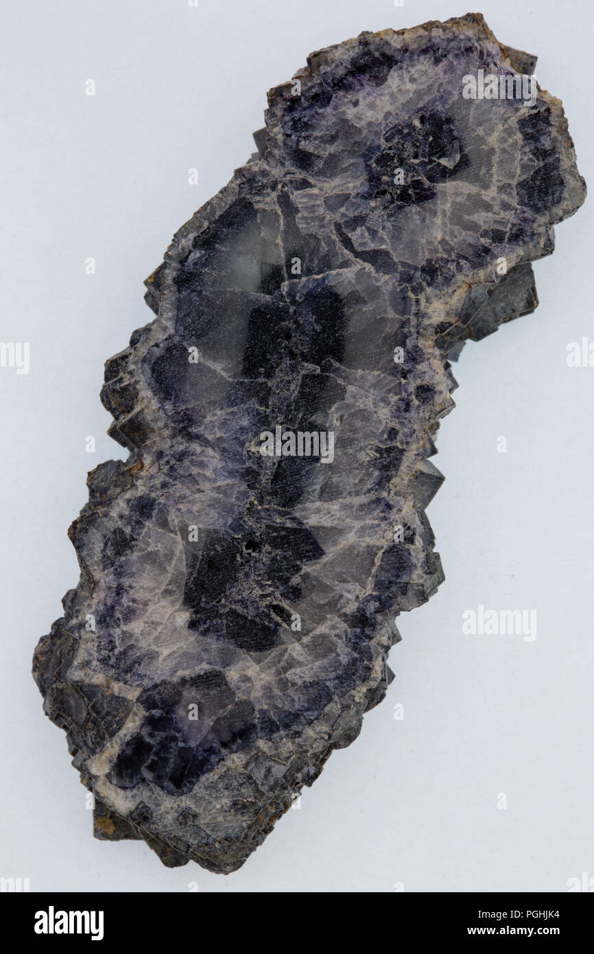 Blue John Slice Stock Photo - Alamy