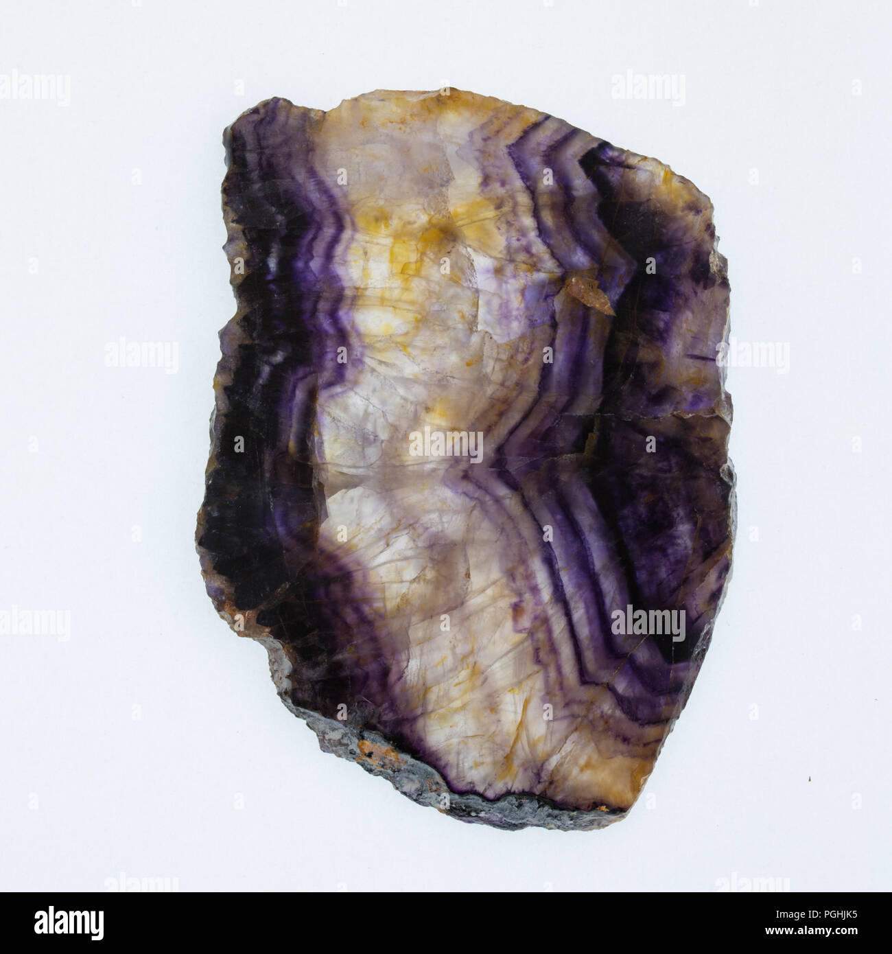 Blue John Slice Stock Photo - Alamy