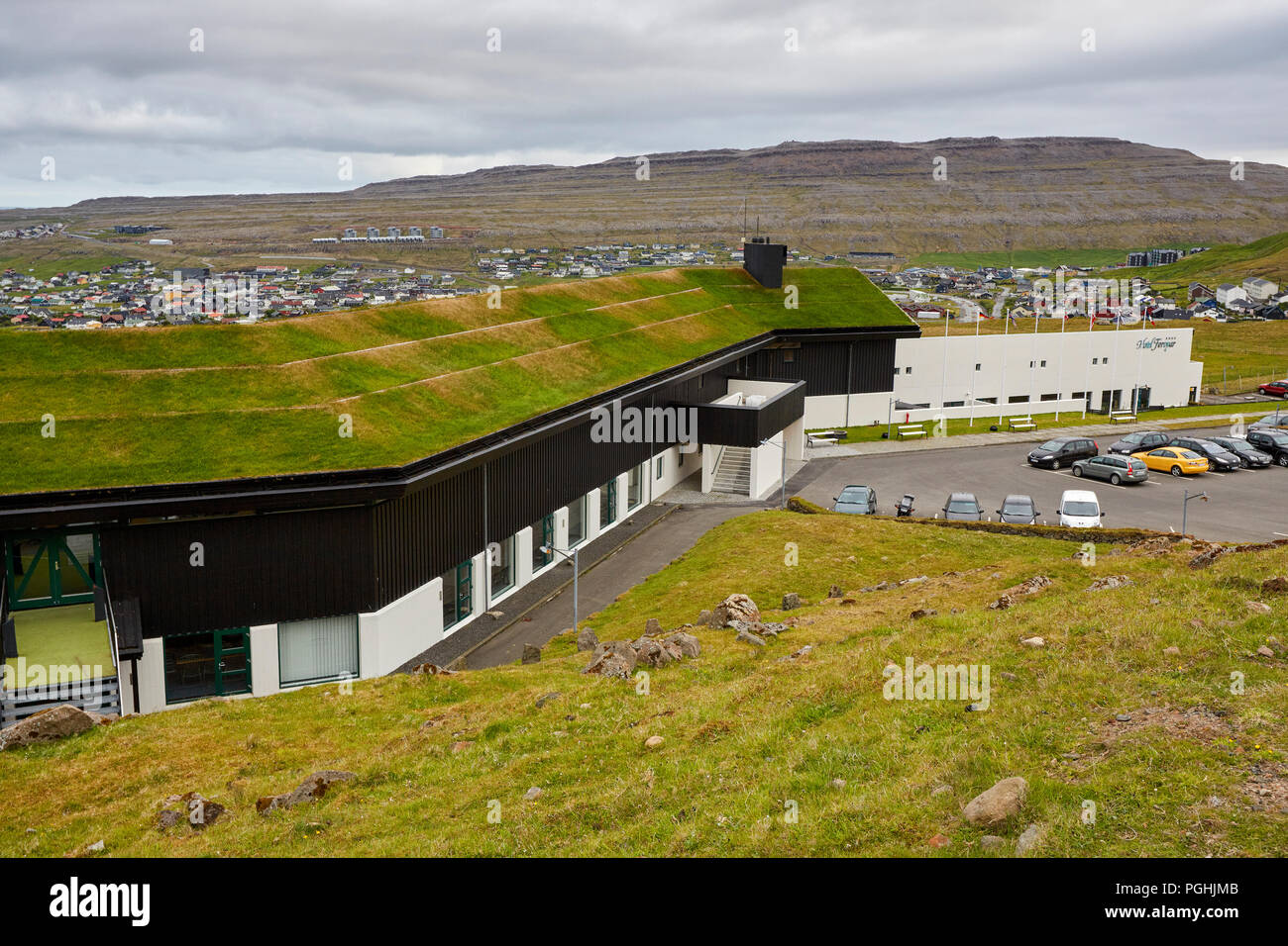 Hotel Foroyar in Torshavn, Streymoy, Faroe Islands, Faroes Stock Photo ...