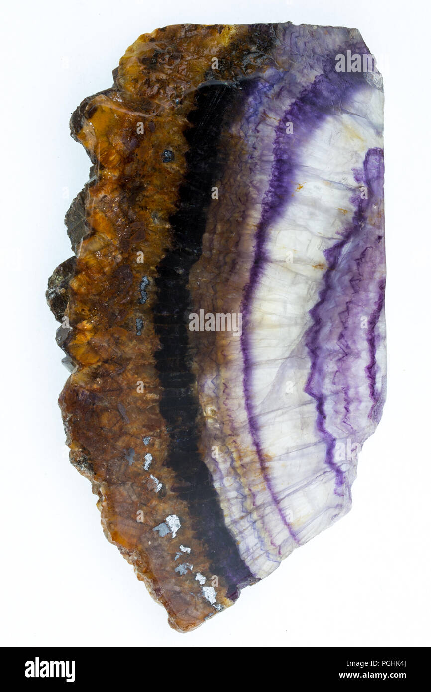 Blue John Slice Stock Photo - Alamy