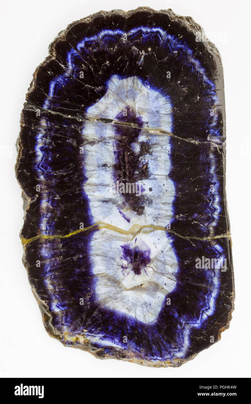 Blue John Slice Stock Photo - Alamy