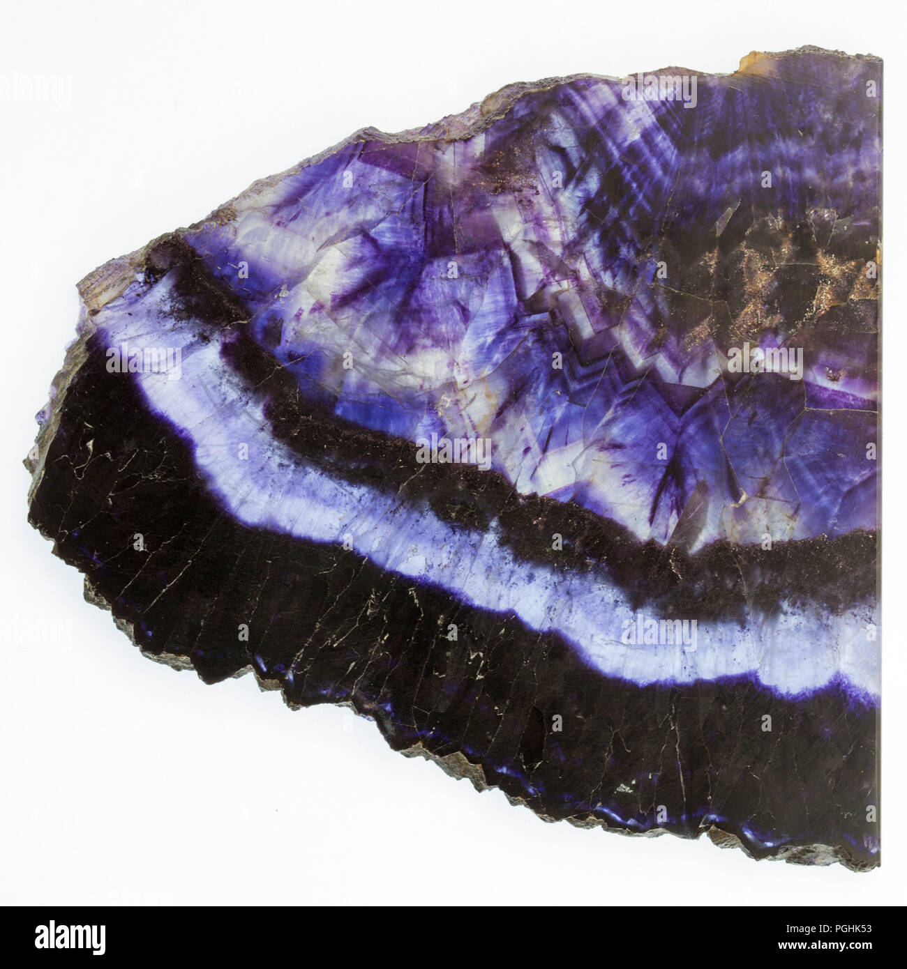 Blue John Slice Stock Photo - Alamy