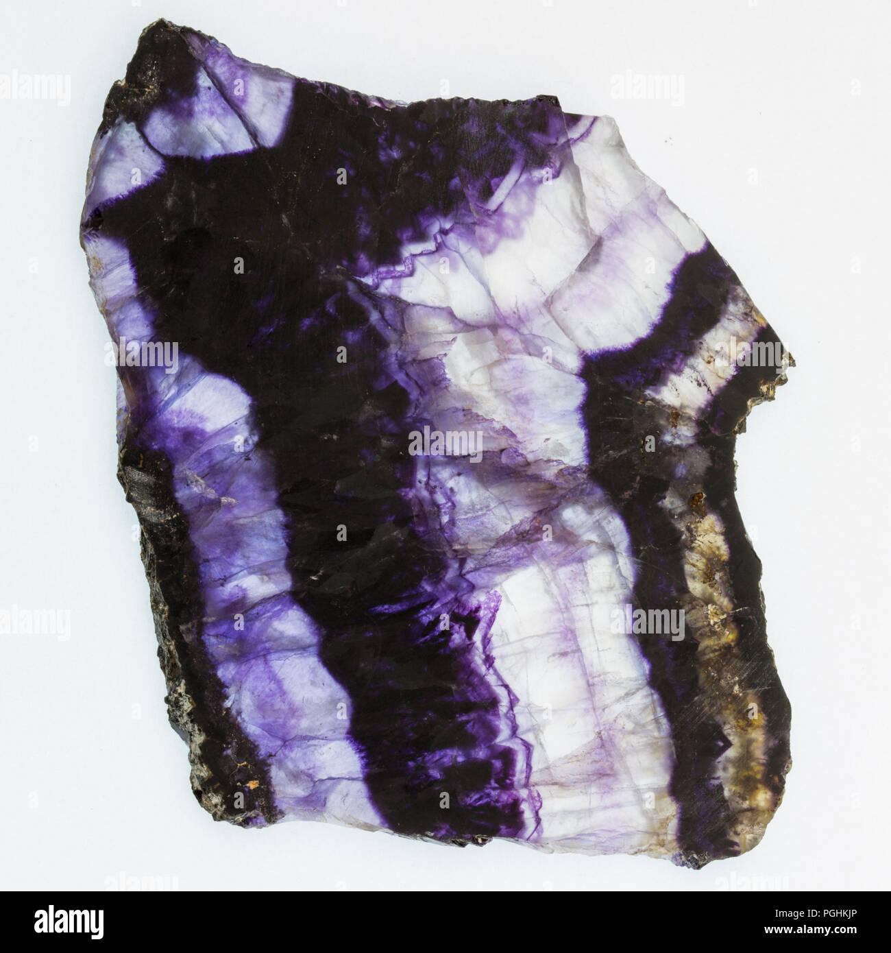 Blue John Slice Stock Photo - Alamy