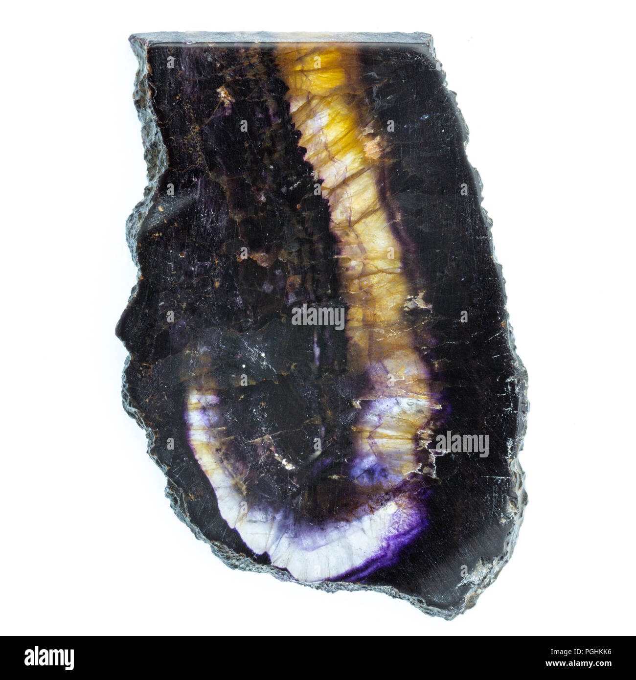 Blue John Slice Stock Photo - Alamy