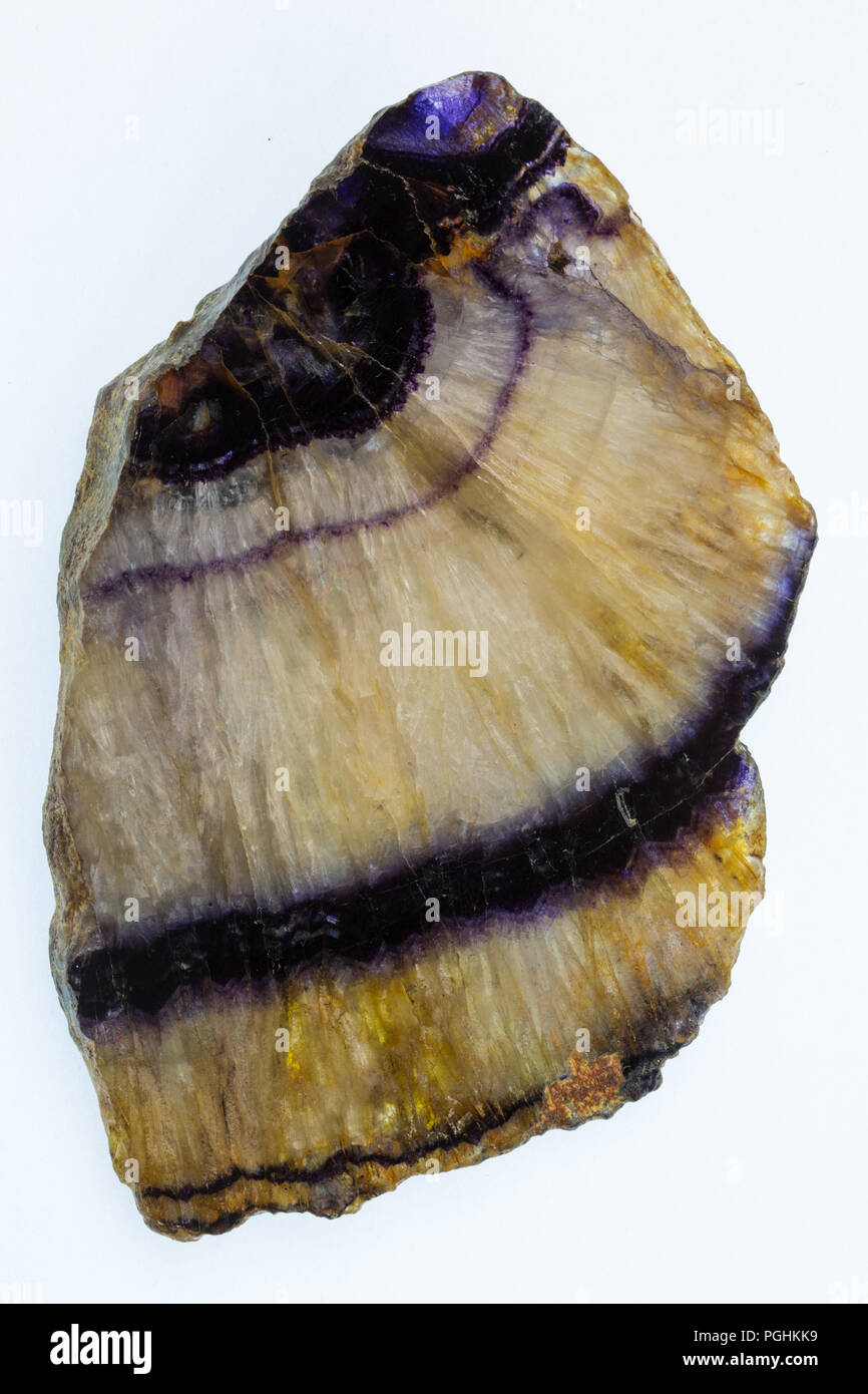 Blue John Slice Stock Photo - Alamy
