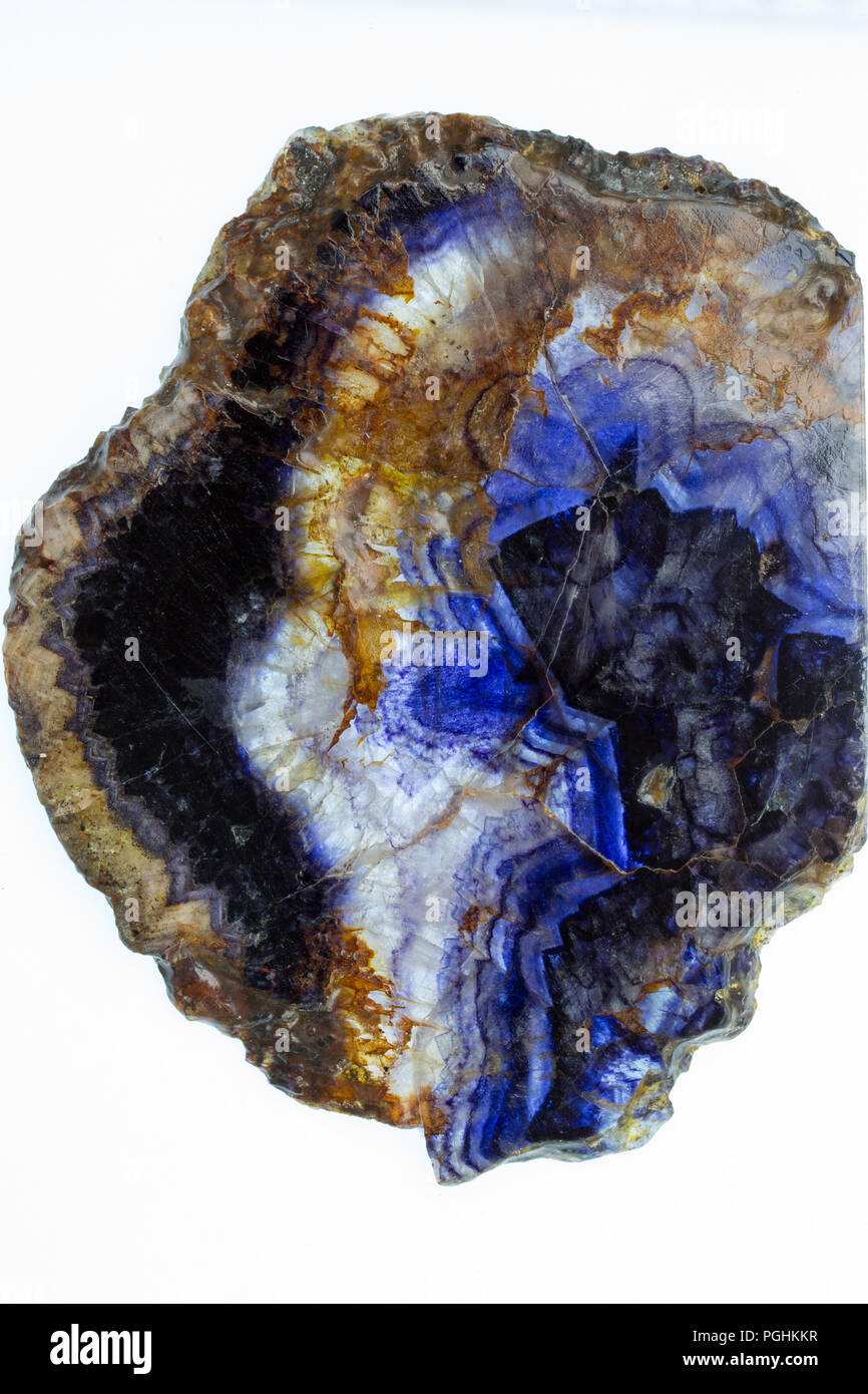 Blue John Slice Stock Photo - Alamy