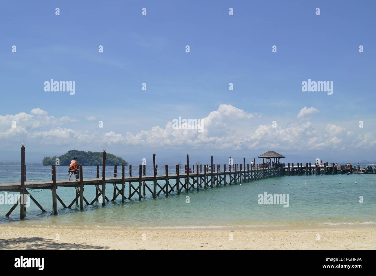 Jetty at sabah island hi-res stock photography and images - Alamy